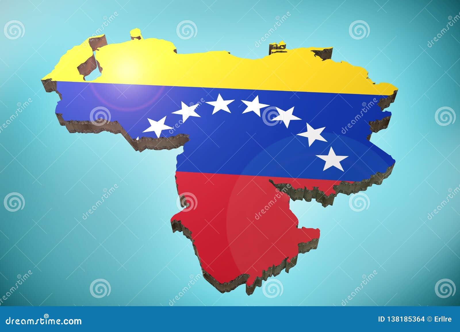 Mapa Y Bandera De Venezuela Stock de ilustración - Ilustración de ...