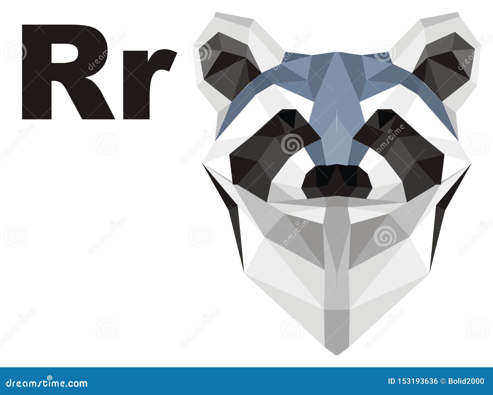 Mapache y ABC stock de ilustración. Ilustración de madera - 153193636