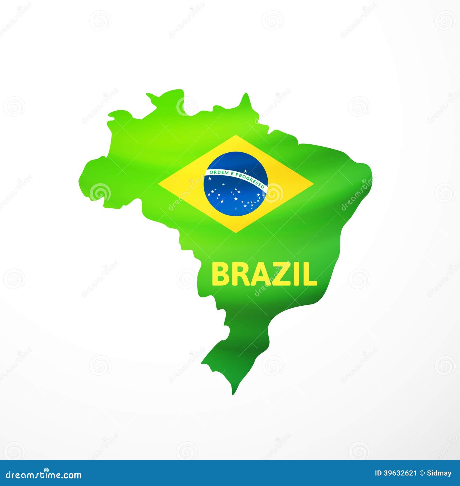 Mapas De La Bandera Del Vector Del Brasil Ilustración del Vector ...