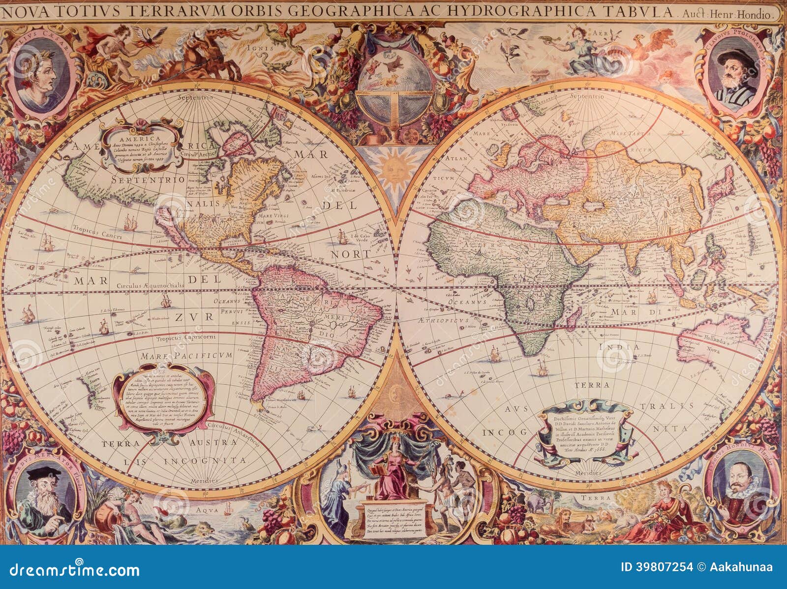 Mapas Del Mundo En Estilo Vintage