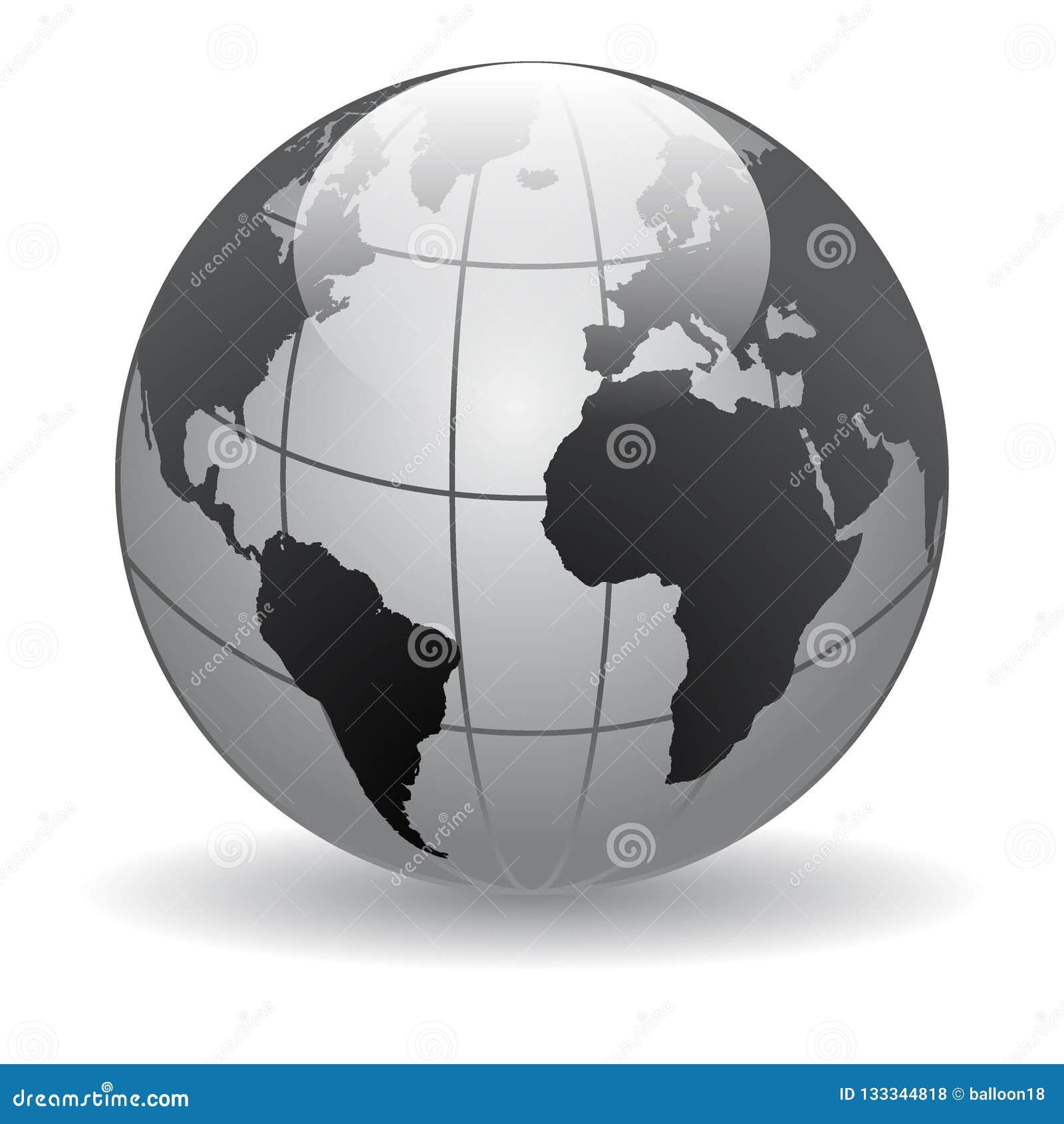 Mapas do mundo do globo ilustração do vetor. Ilustração de ...