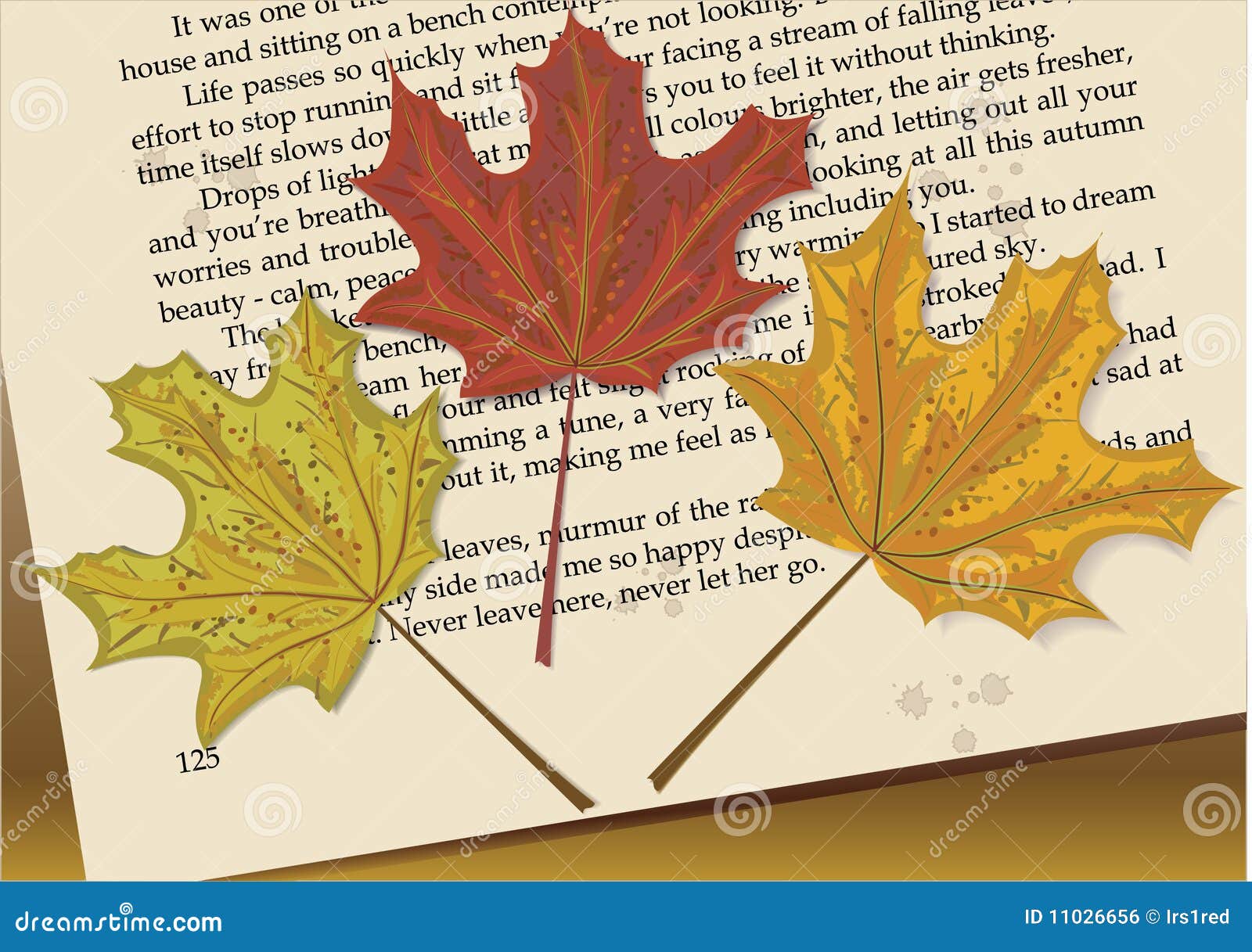 Maple book stock vector. Illustration of fall, foliage - 11026656