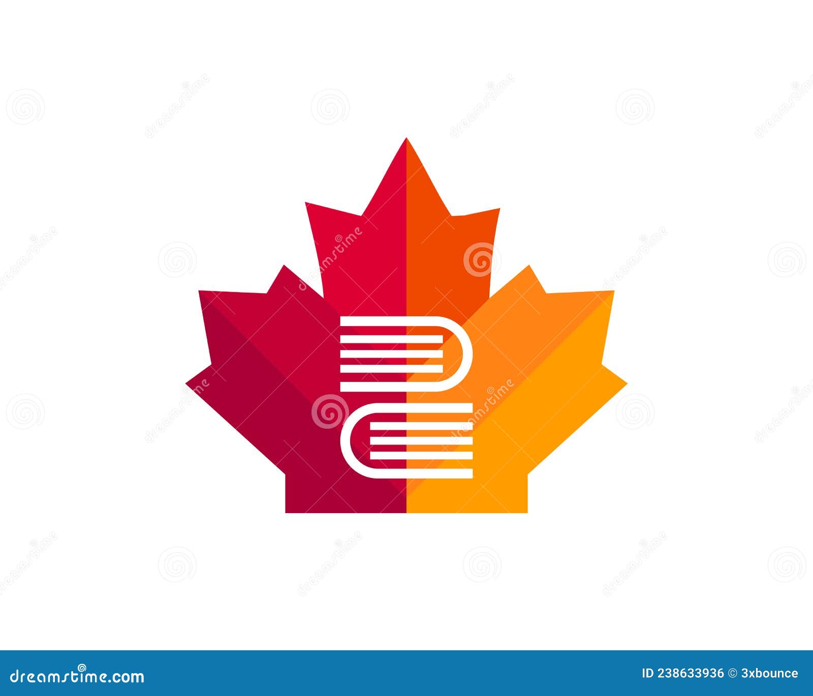 Maple Book Logo Design. Canadian Education Logo Stock Vector ...