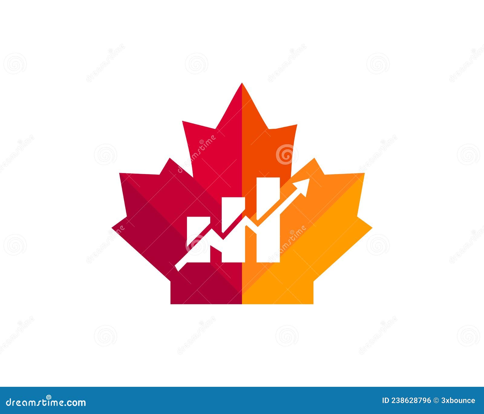 Maple Financial Logo Design. Canadian Financial Logo Stock Vector ...
