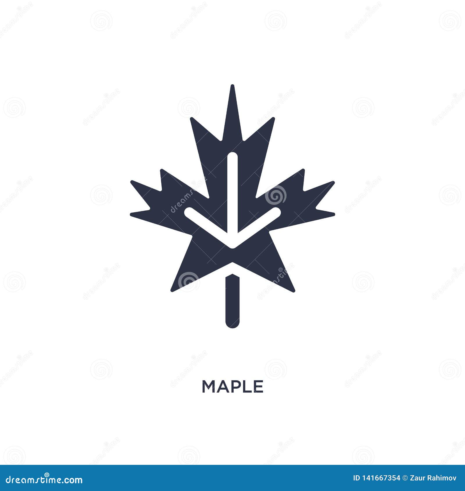 Maple Icon on White Background. Simple Element Illustration from Nature ...