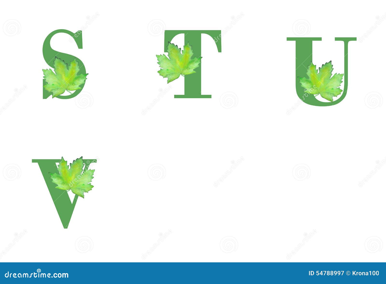 Maple Leaf Alphabet. Set 4 stock vector. Illustration of decoration ...