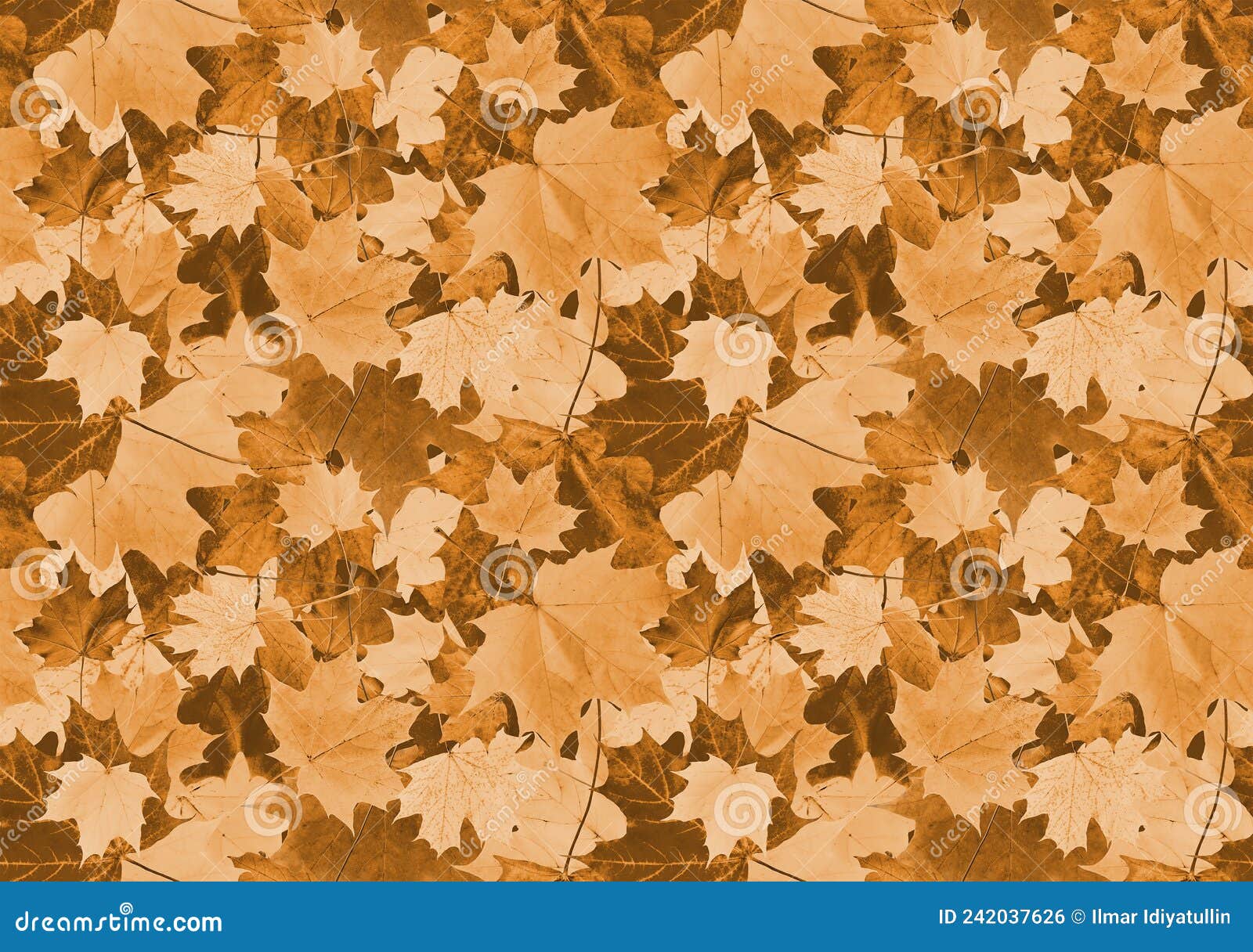 Maple Leaf Camouflage for the Hunter. Seamless Background of Autumn ...