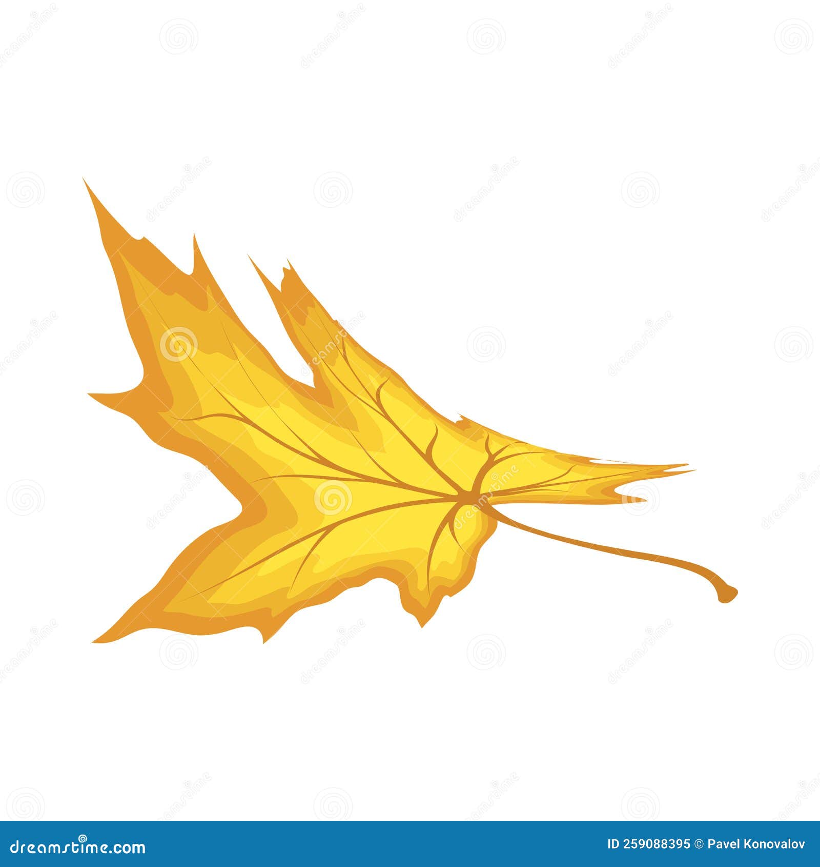 Maple Leaf stock vector. Illustration of brown, autumnal - 259088395