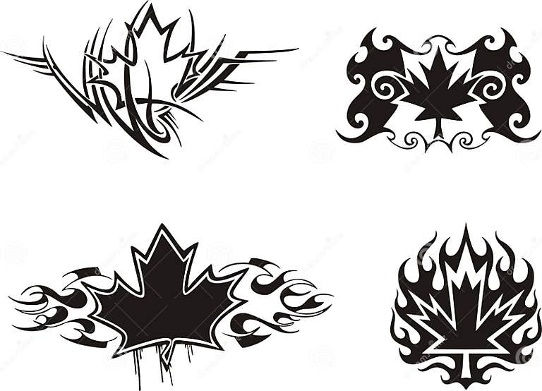 Maple Leaf Flames stock vector. Illustration of ornamental - 17444713