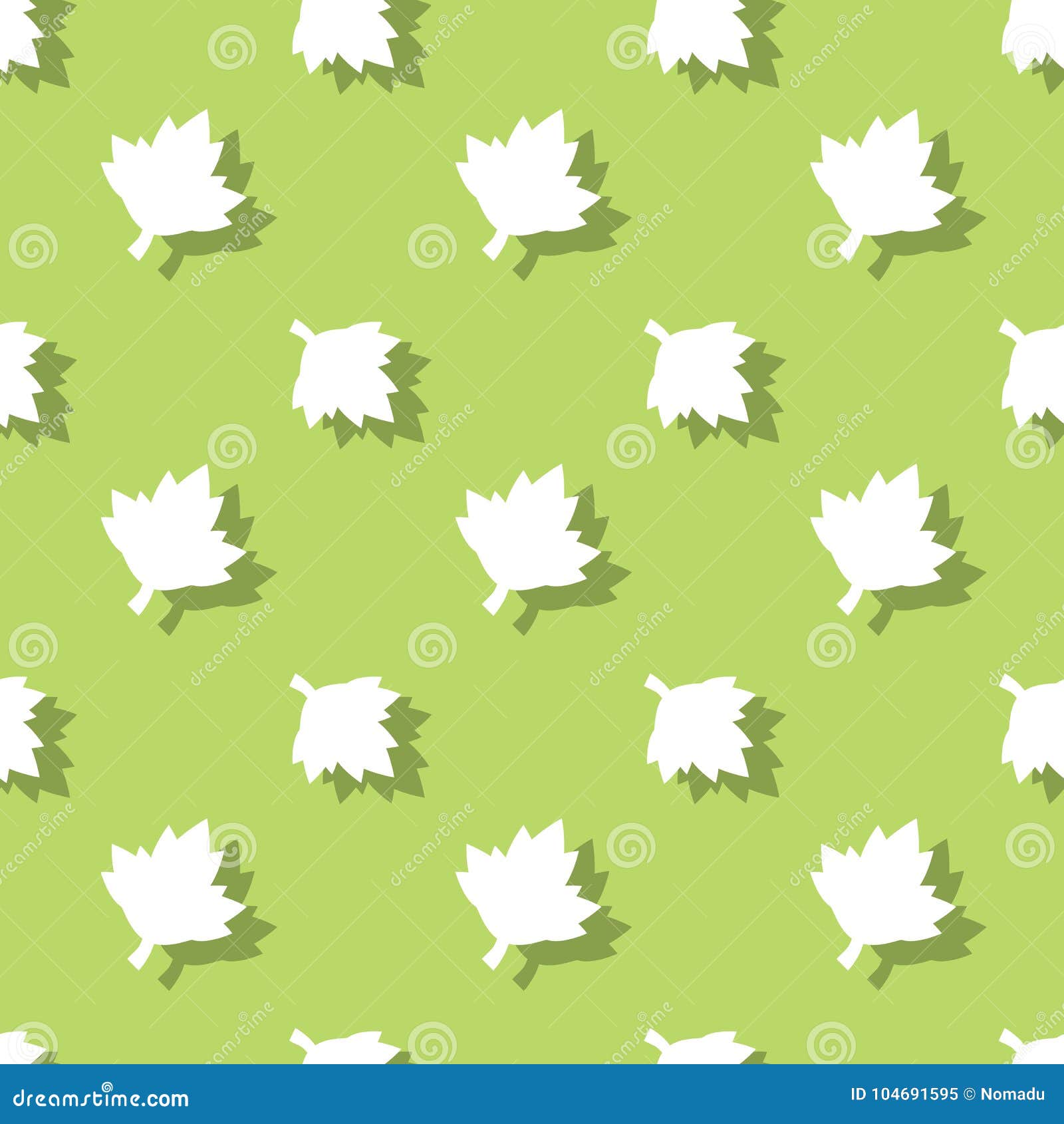 Maple Leaf Floral Seamless Pattern Background Stock Illustration ...