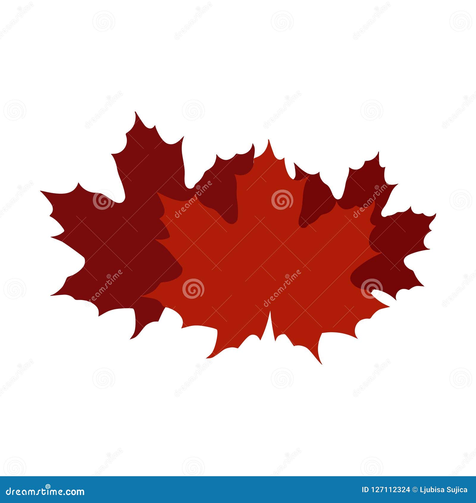 Maple Leaf Icon, Simple Autumn Symbol Stock Illustration - Illustration ...