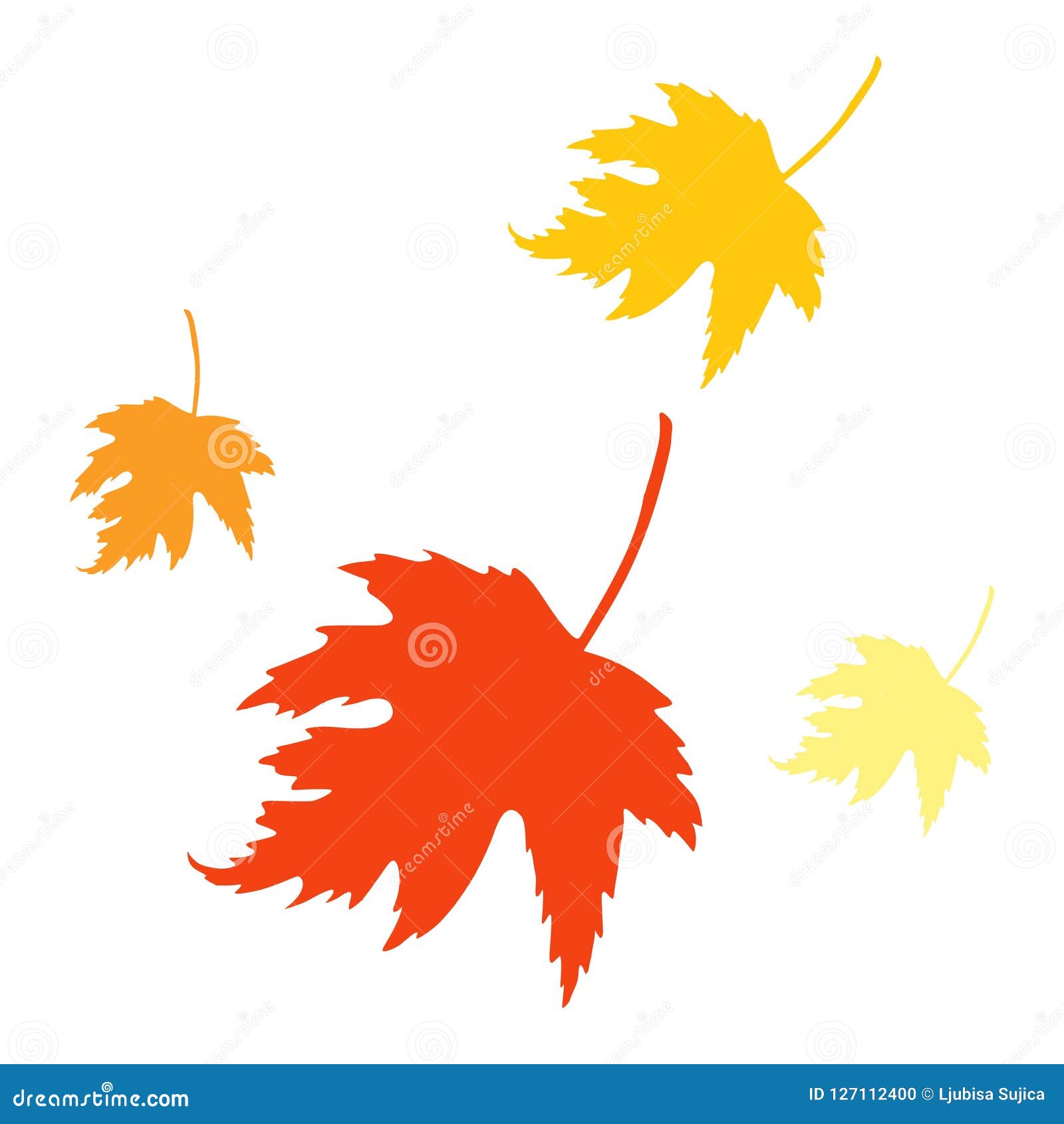 Maple Leaf Icon, Simple Autumn Symbol Stock Vector - Illustration of ...