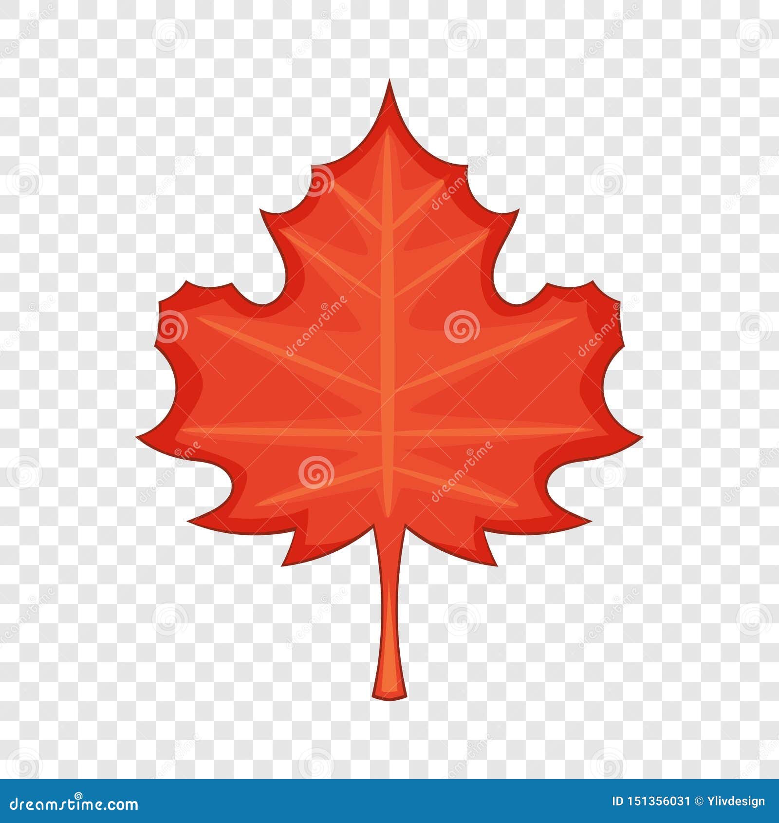 Maple Leaf Icon, Cartoon Style Stock Vector - Illustration of icon ...