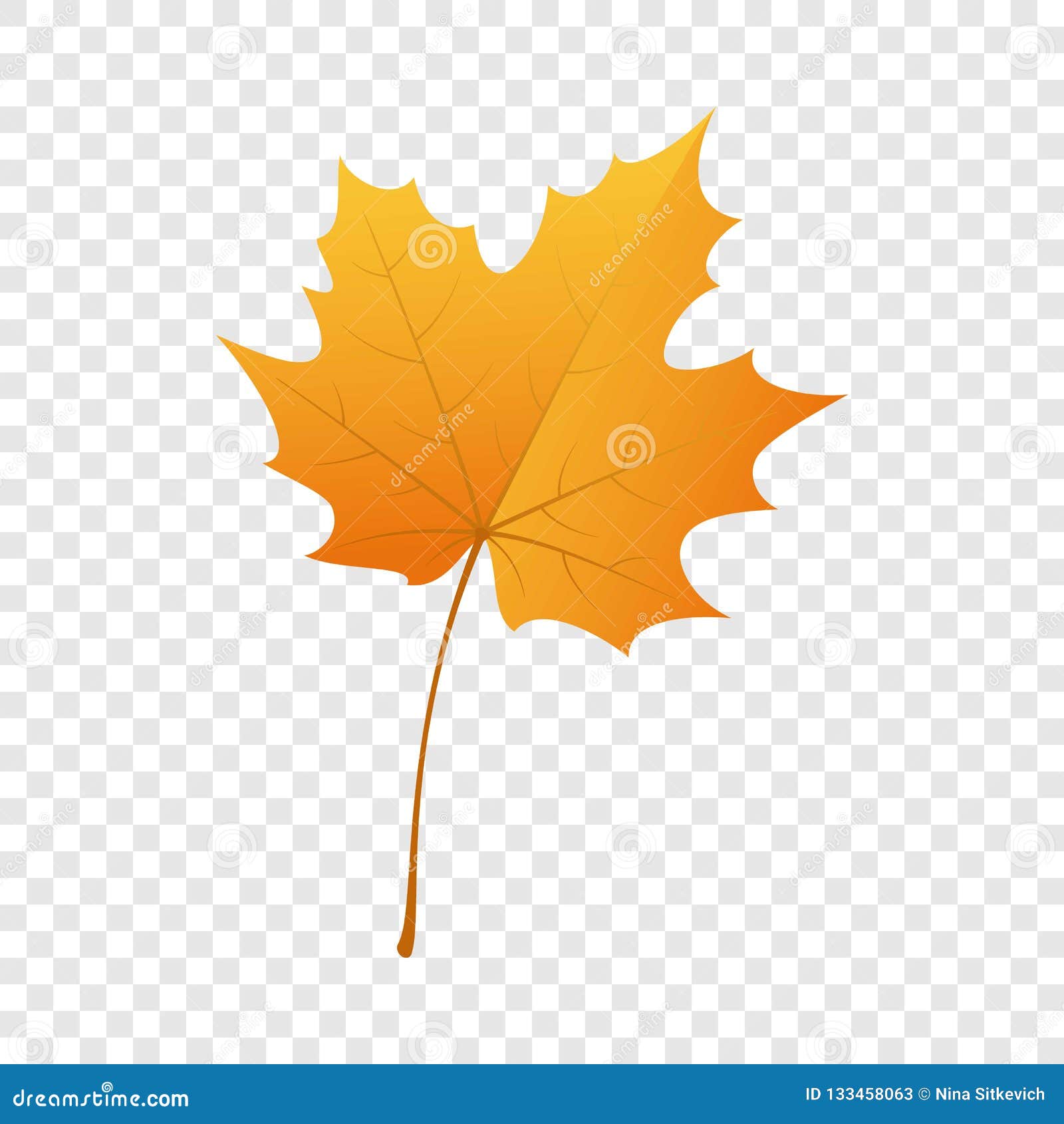 Maple Leaf Icon, Flat Style Stock Vector - Illustration of decoration ...