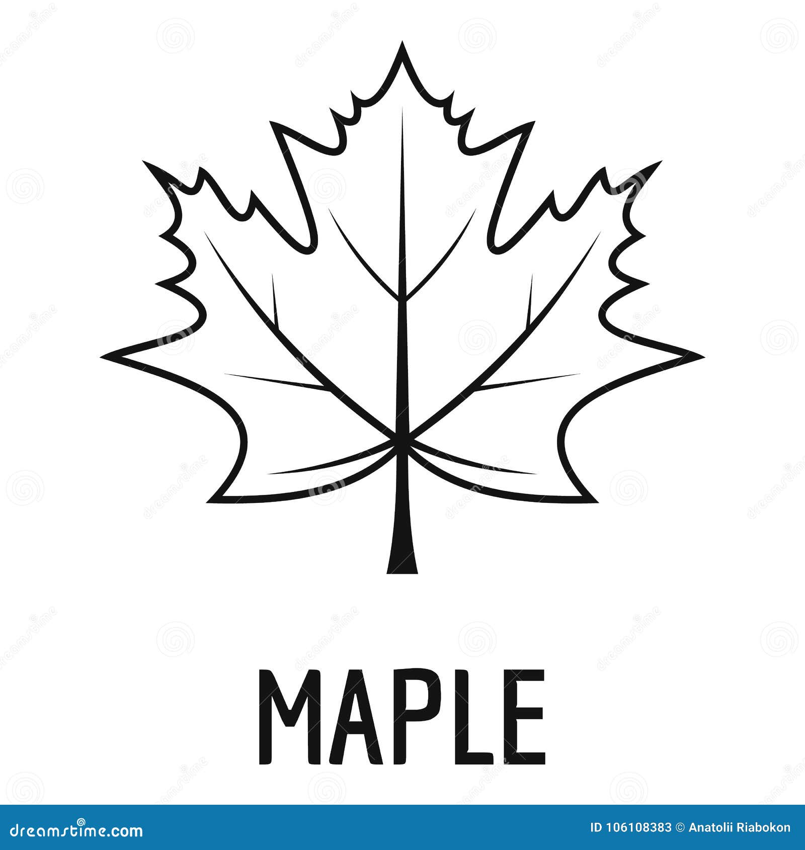 Maple Leaf Icon, Simple Black Style Stock Vector - Illustration of ... Maple Leaf Icon, Simple Black Style Stock Vector - Illustration of ...