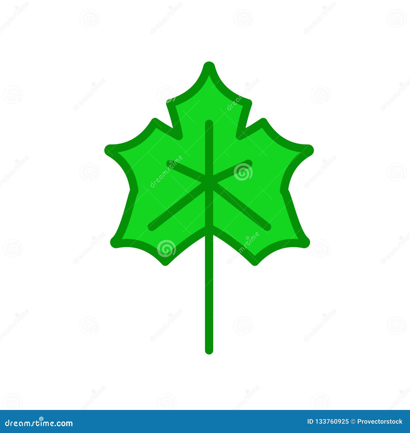 Maple Leaf Icon Vector Sign and Symbol Isolated on White Background ...
