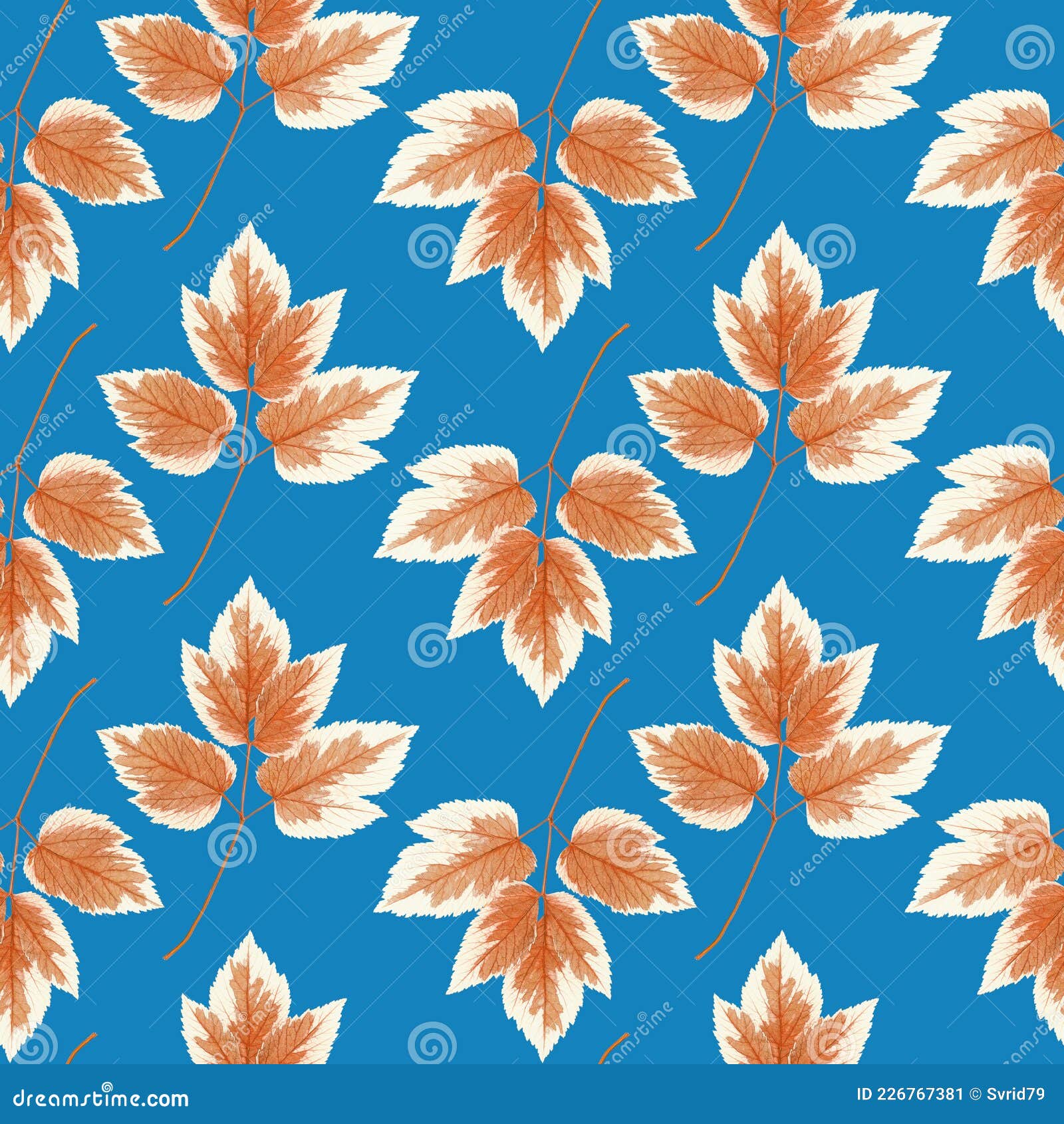 Maple Leaf. Illustration, Texture of Flowers. Seamless Pattern for ...