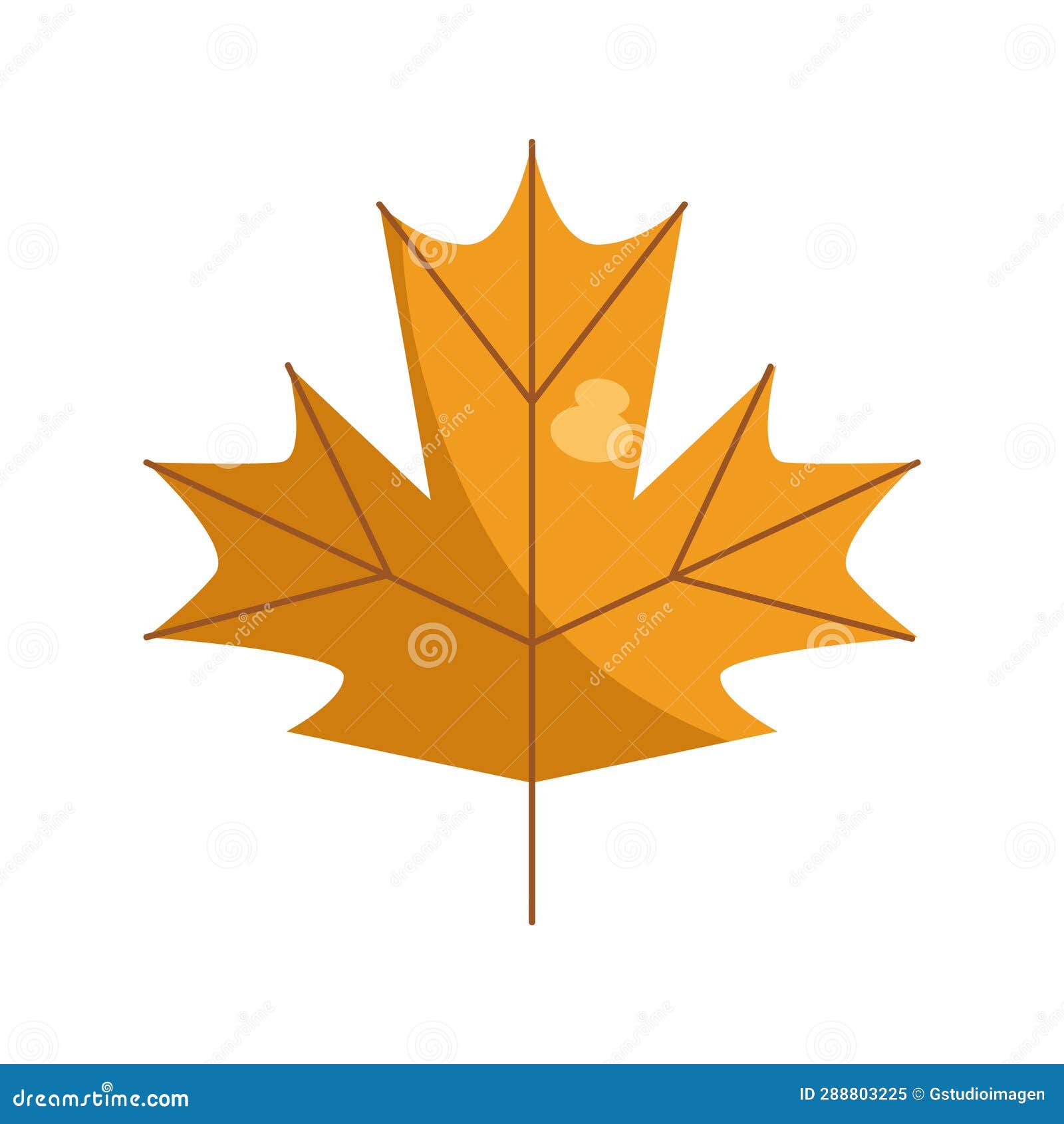 Maple leaf illustration stock vector. Illustration of leaf - 288803225