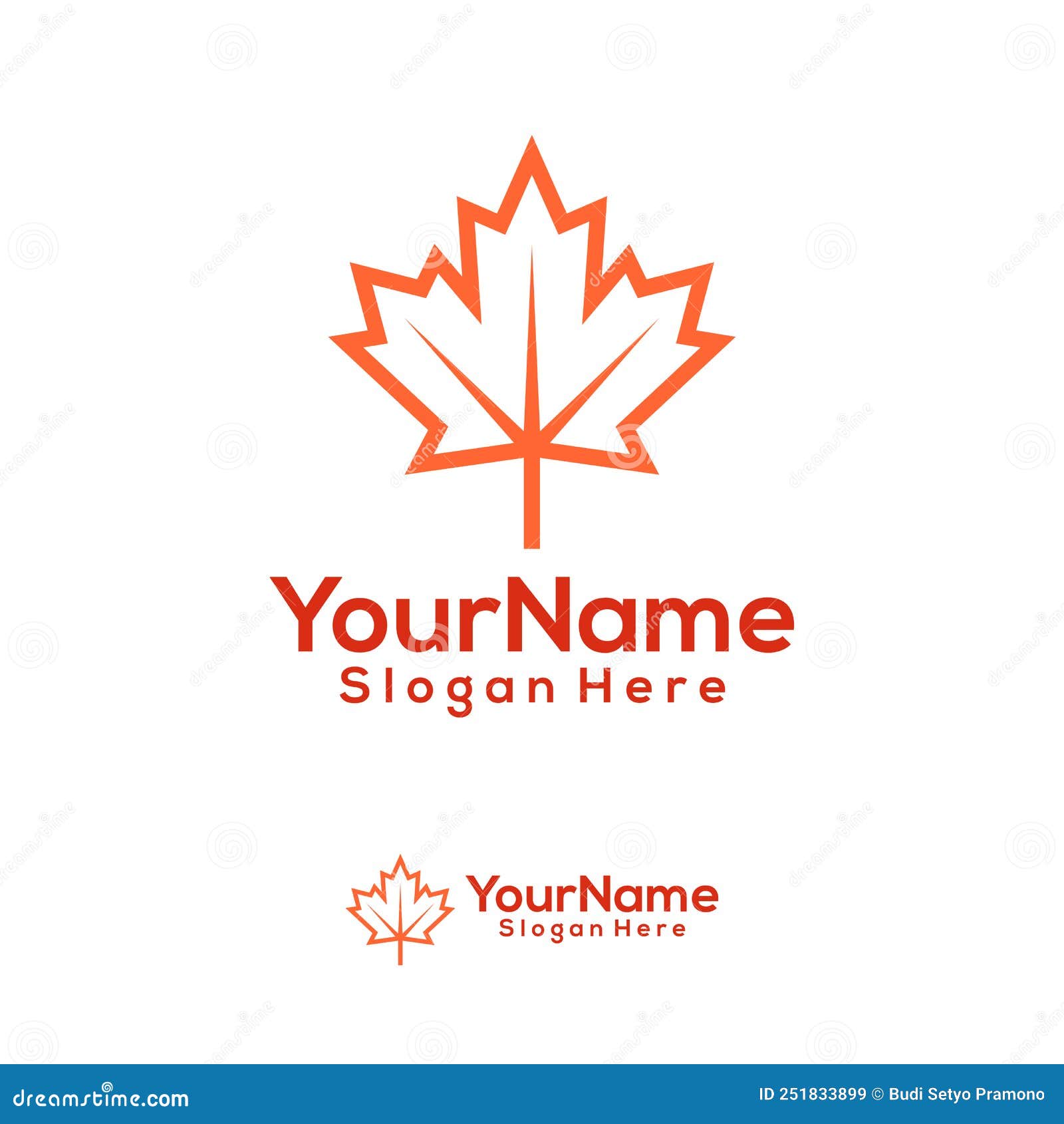 Maple Leaf Logo Design Template. Maple Leaf Logo Concept Vector Stock Illustration ...