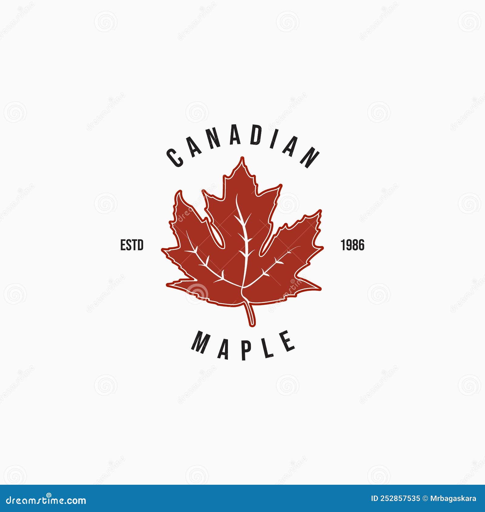 Maple Leaf Logo Vector Illustration Design. Simple Canadian ...