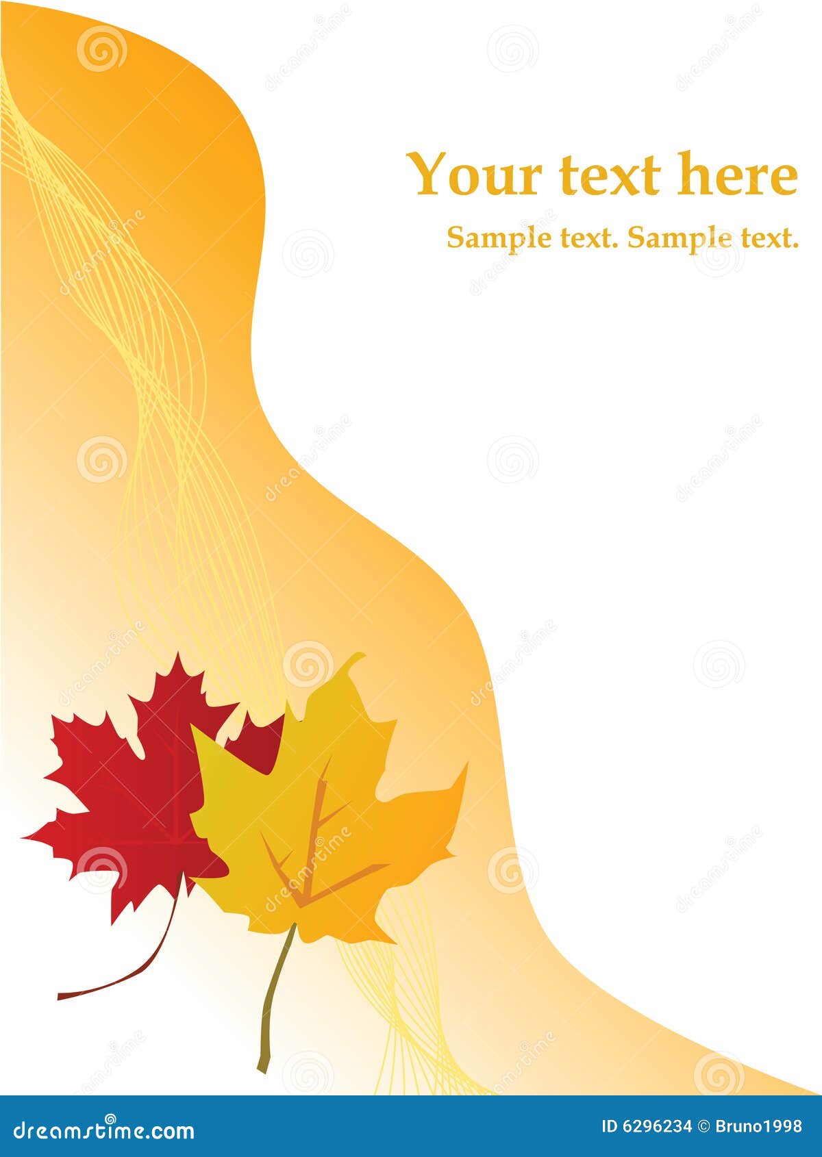 Maple leaf page layout stock vector. Illustration of ecology - 6296234