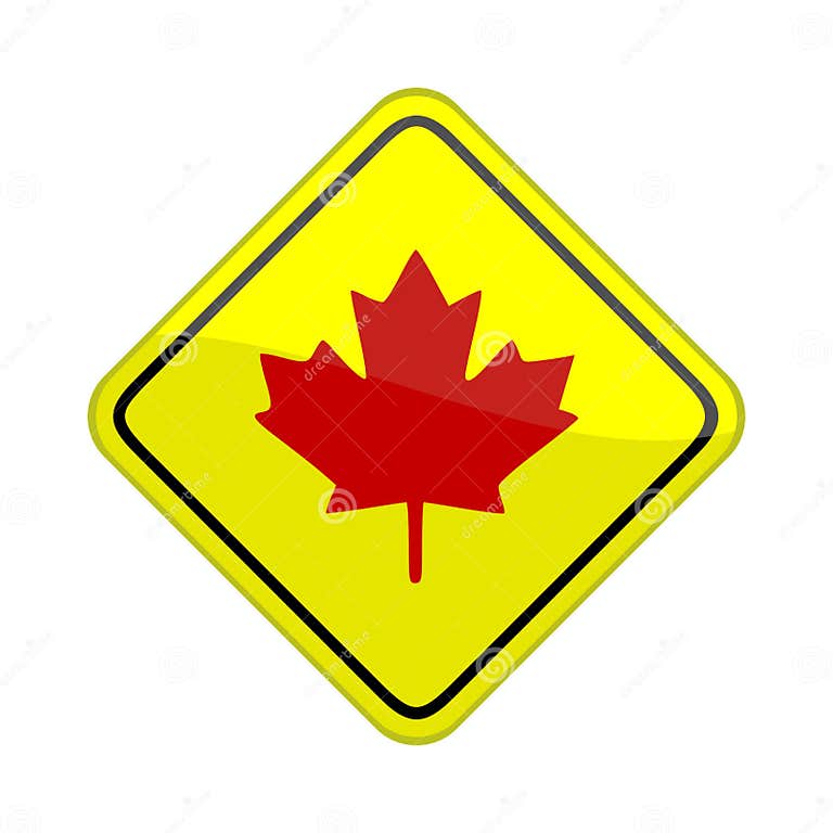 Maple leaf sign stock vector. Illustration of gray, canada - 4826138