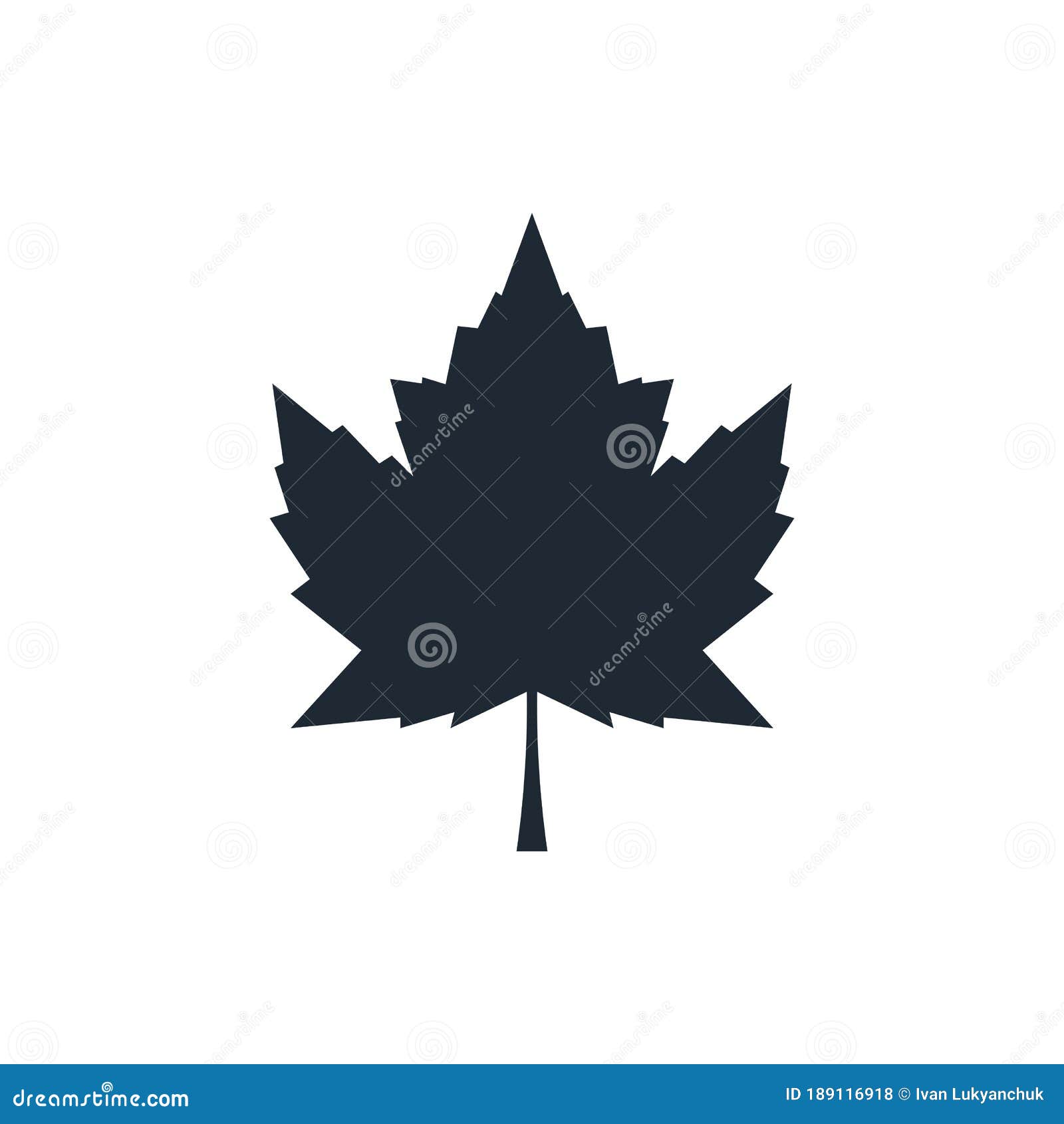 Maple leaf symbol stock vector. Illustration of love - 189116918