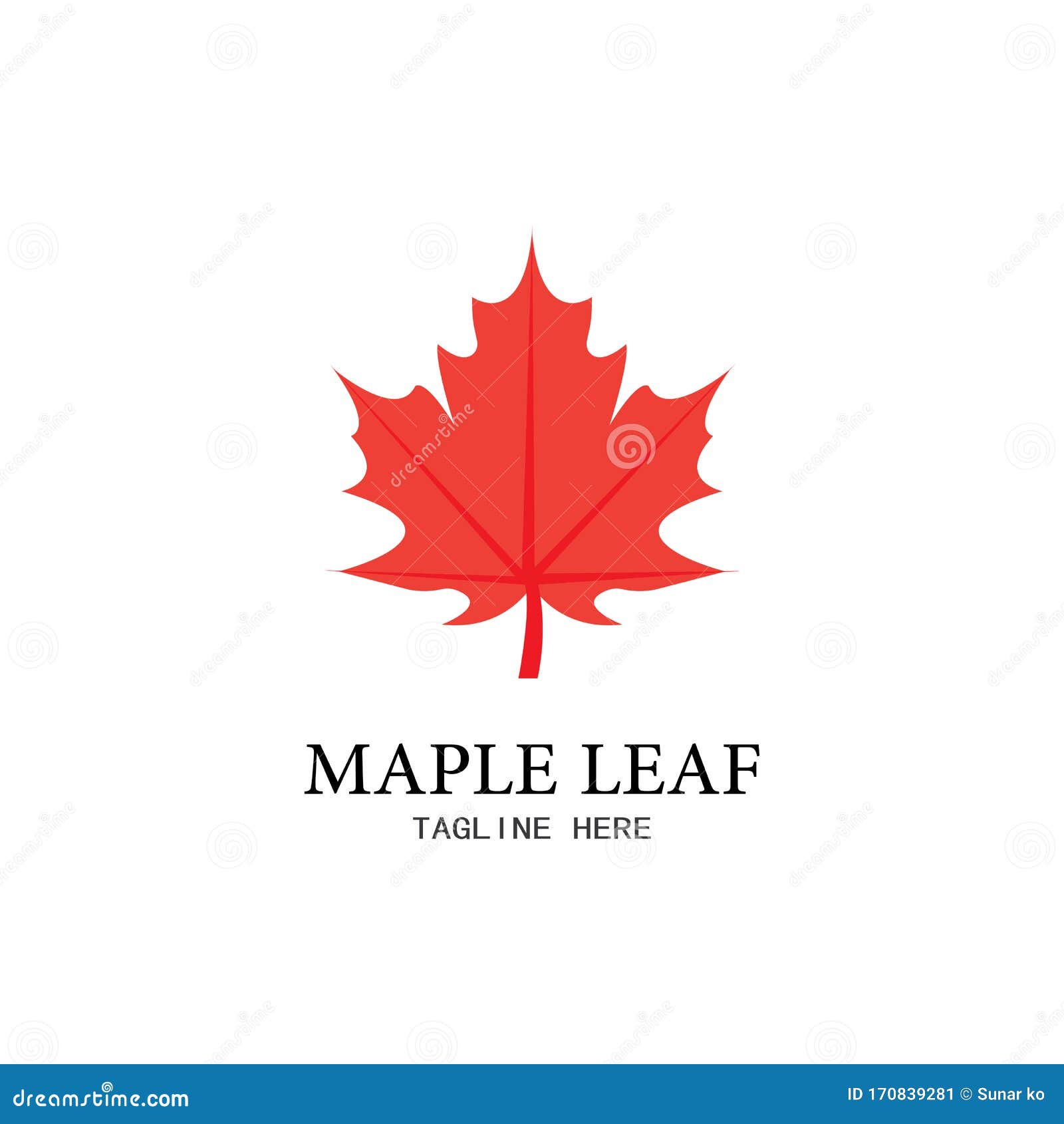 Maple Leaf Vector Illustration Stock Vector - Illustration of banner ...