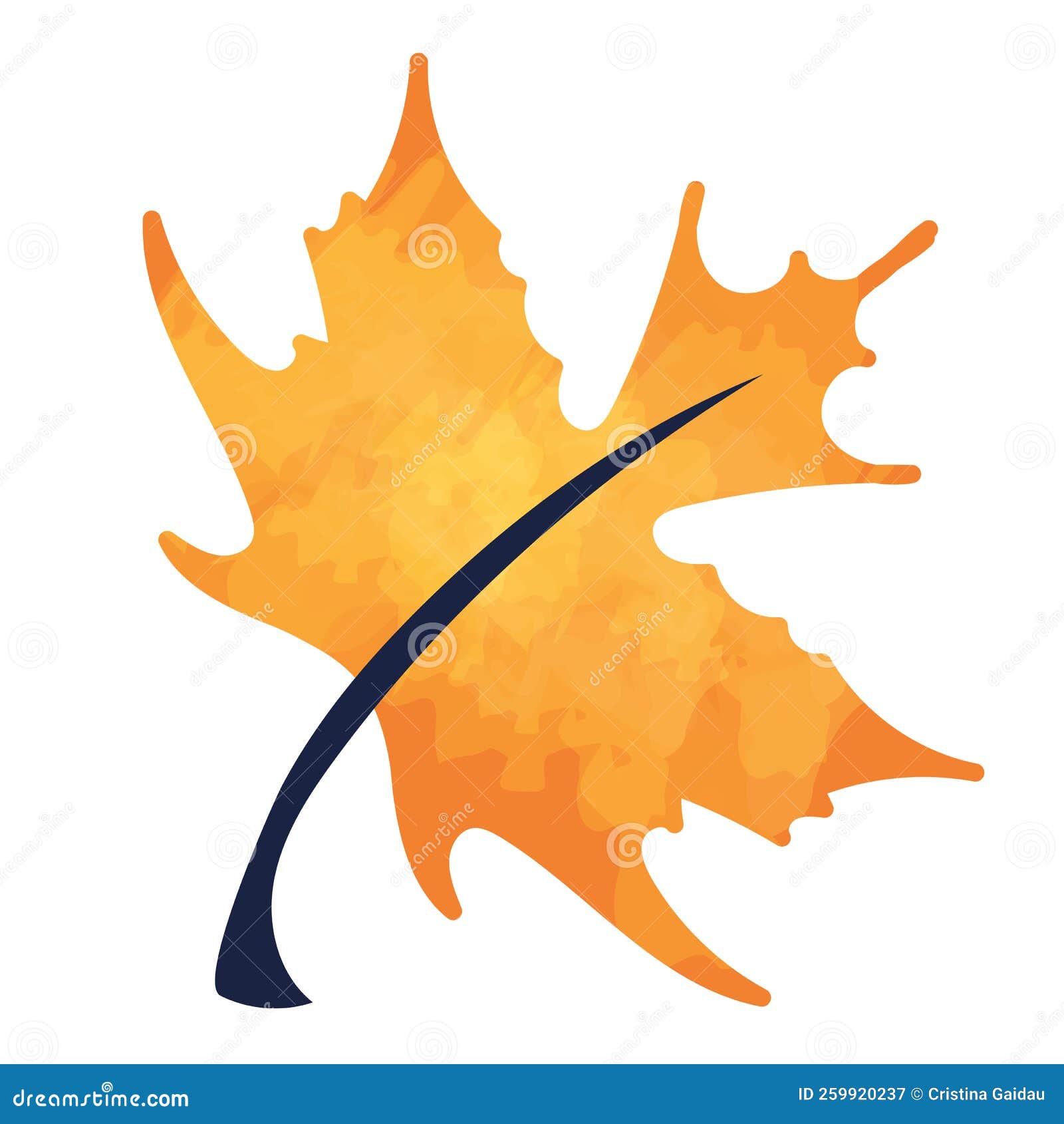 Maple Leaf Vector Illustration Isolated on Transparent Background Stock ...