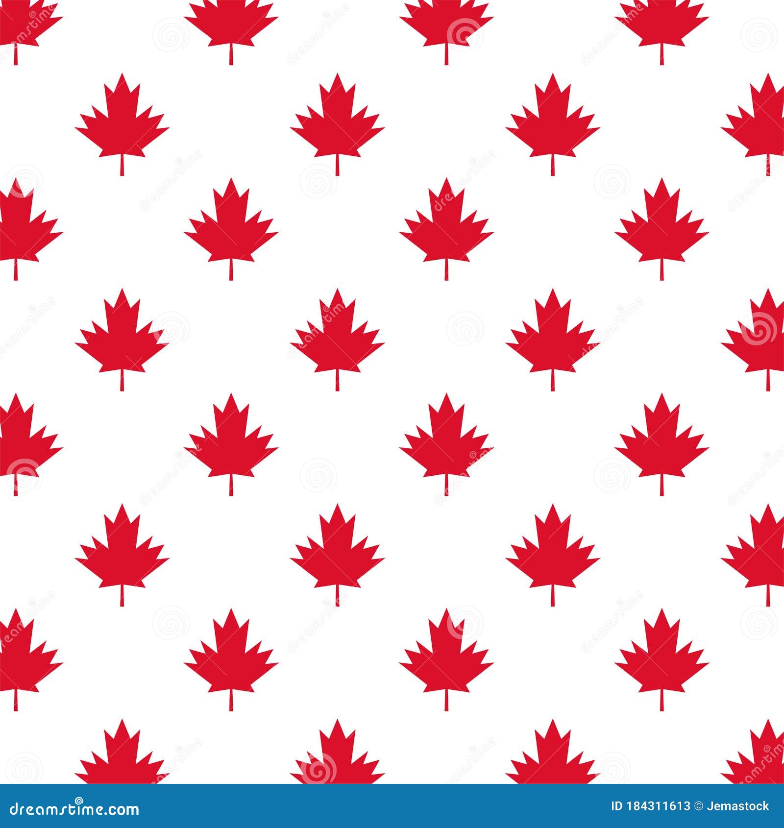 Maple Leafs Canadian Pattern Background Stock Vector - Illustration of ...