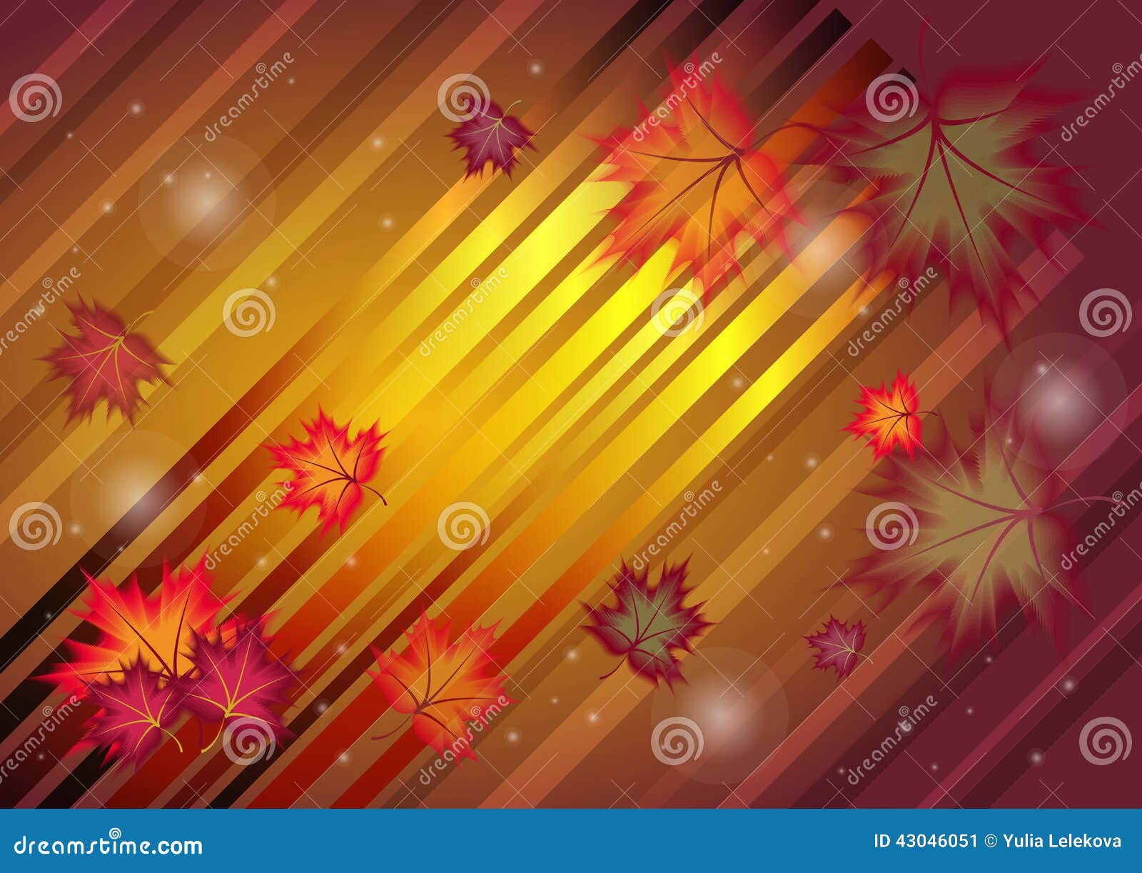Maple Leaves Abstract Background Stock Vector - Illustration of ...