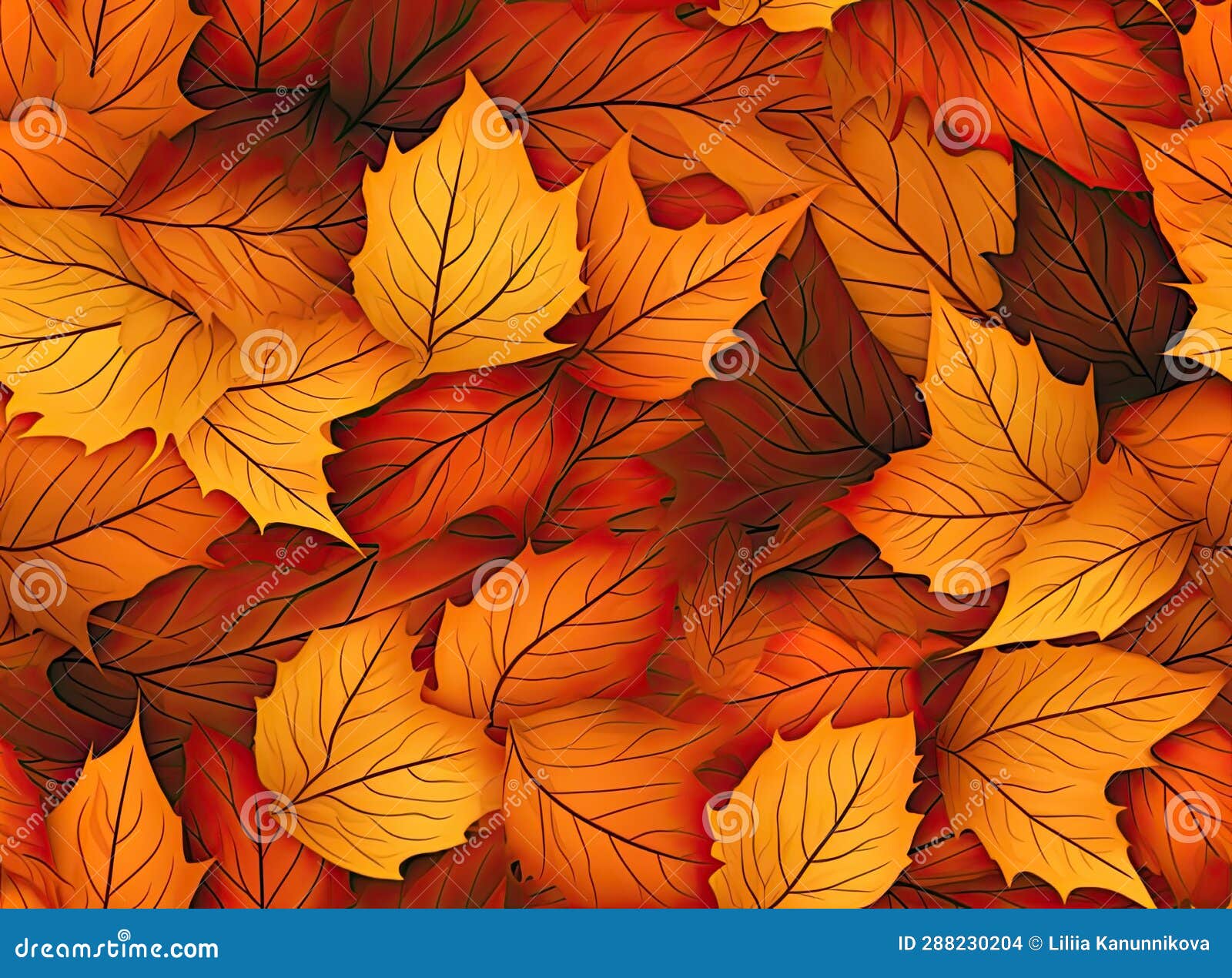 Maple Leaves Background SEAMLESS PATTERN. SEAMLESS WALLPAPER. Stock ...
