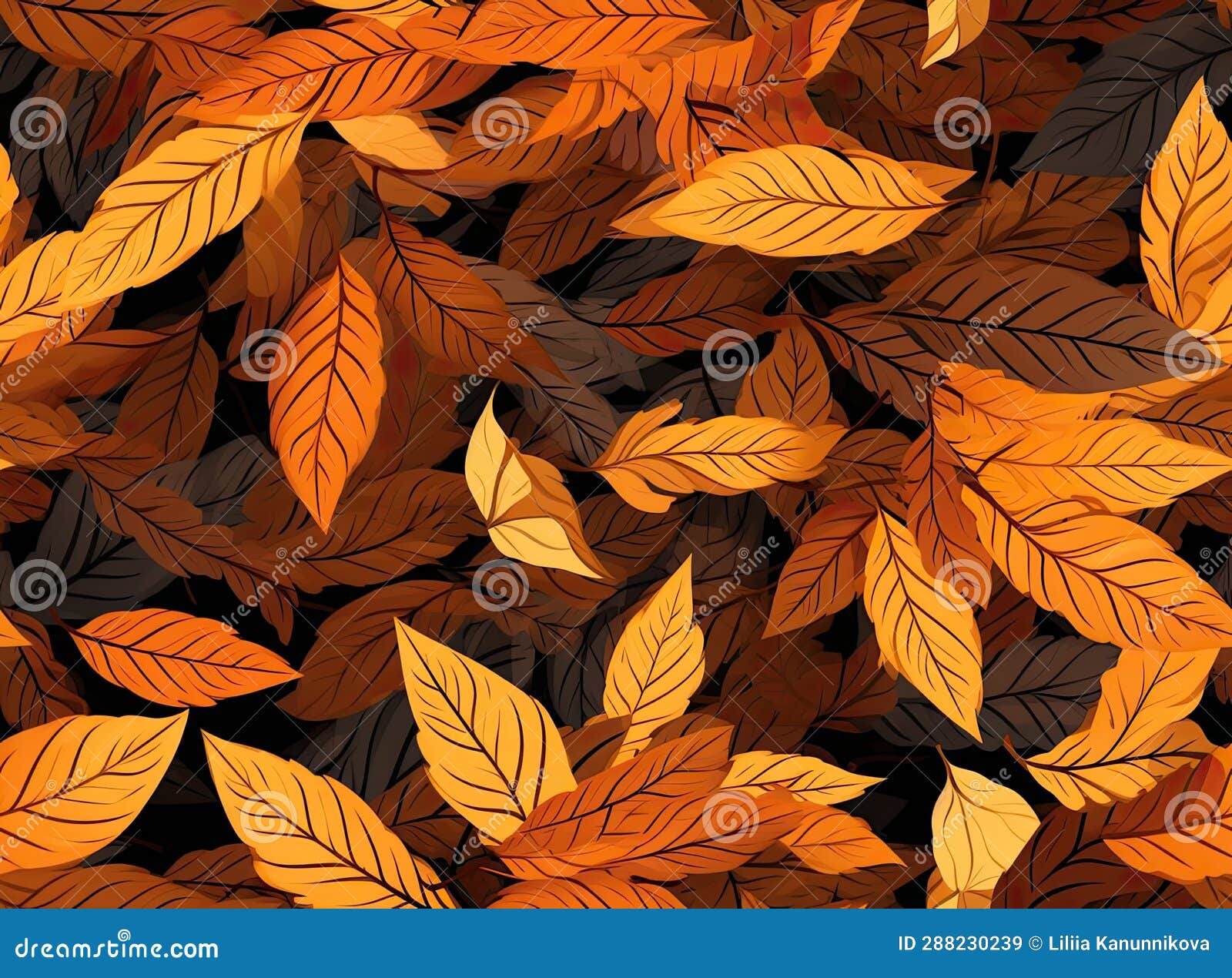 Maple Leaves Background SEAMLESS PATTERN. SEAMLESS WALLPAPER. Stock ...
