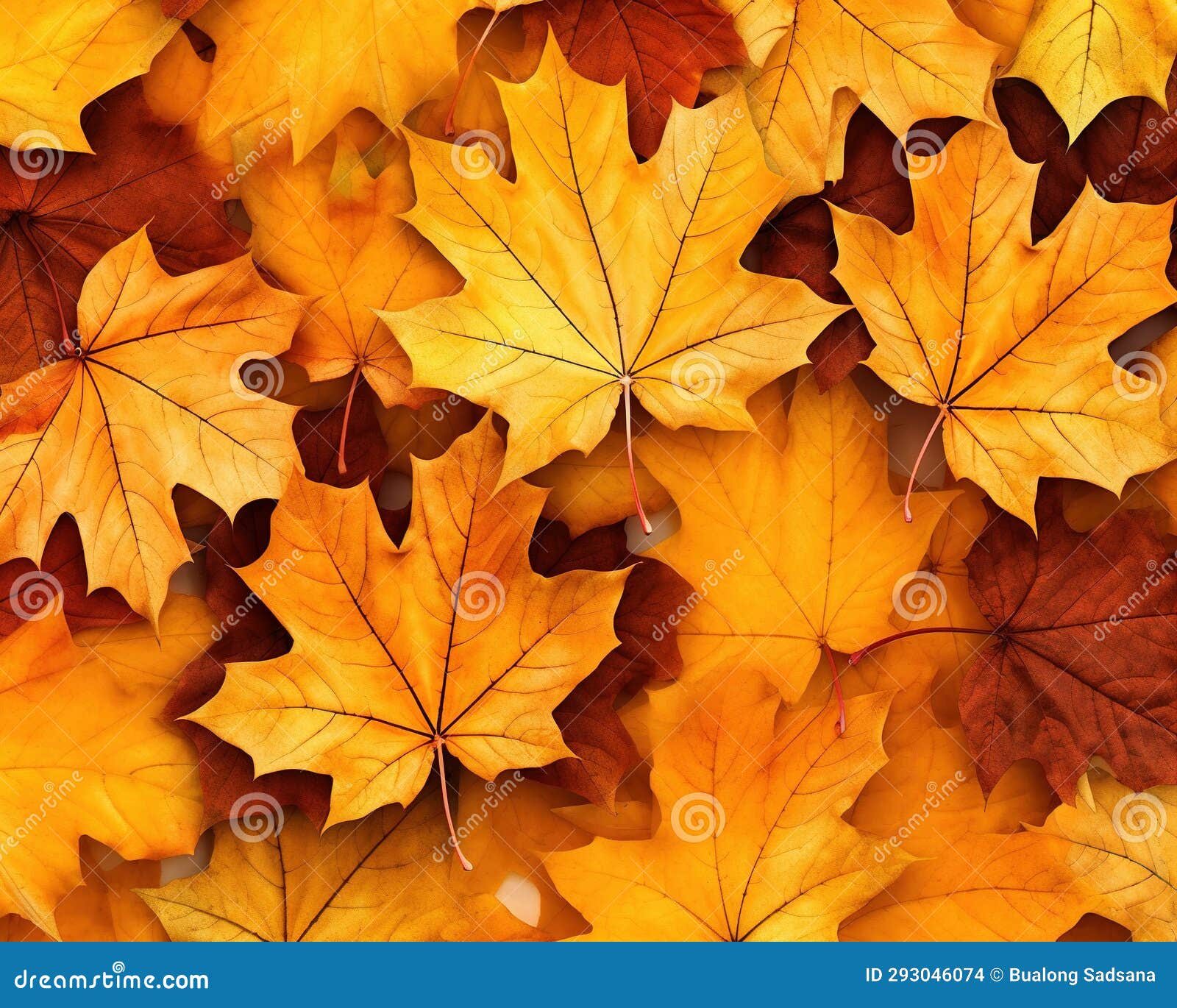 The Maple Leaves Background Texture is a Bitmap. Stock Illustration ...