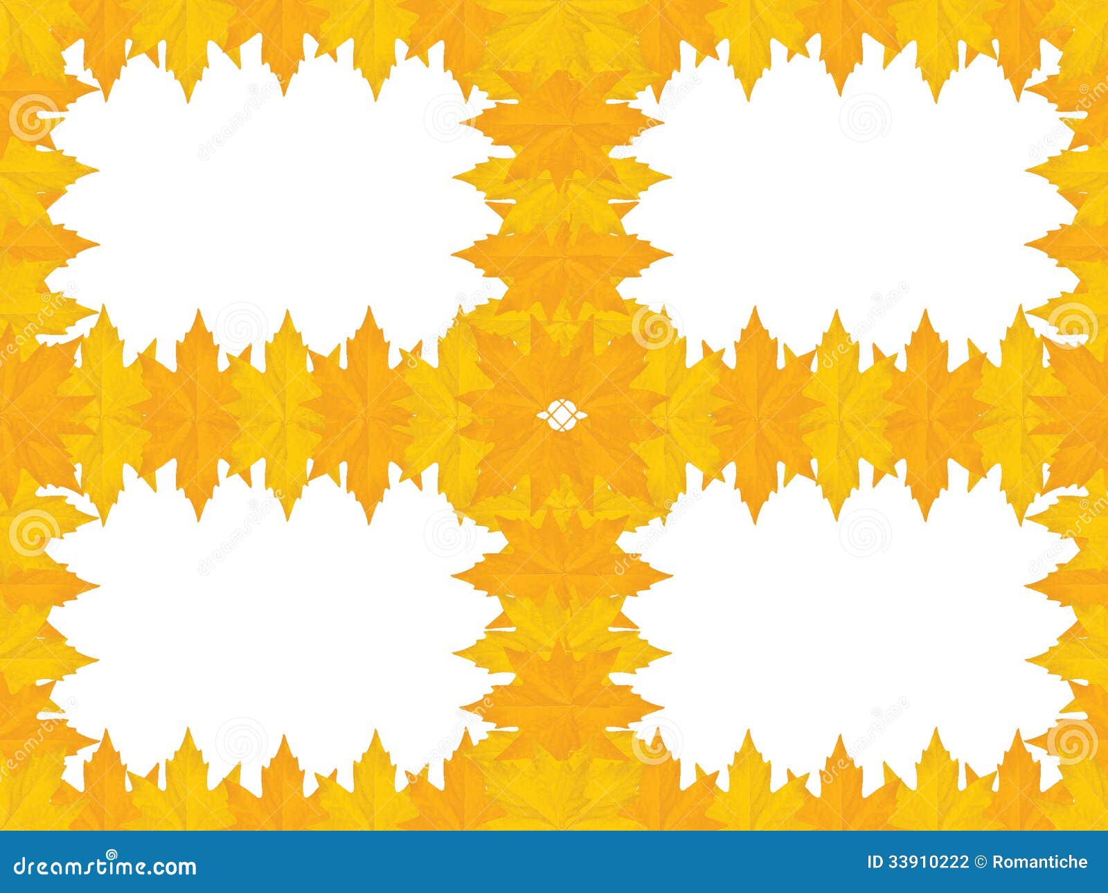 Maple leaves border stock illustration. Illustration of foliage - 33910222