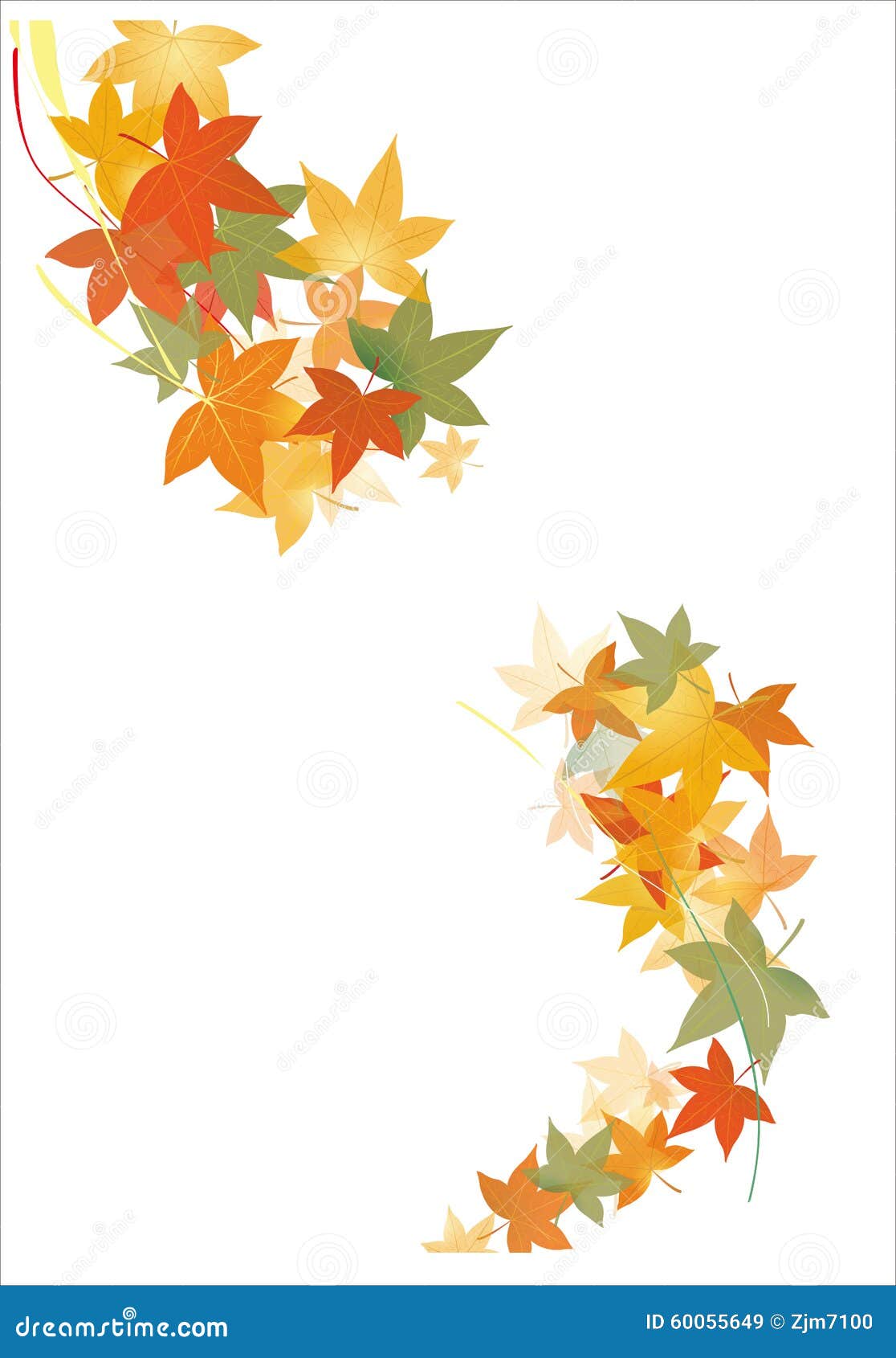 Maple leaves stock vector. Illustration of hand, characteristics - 60055649