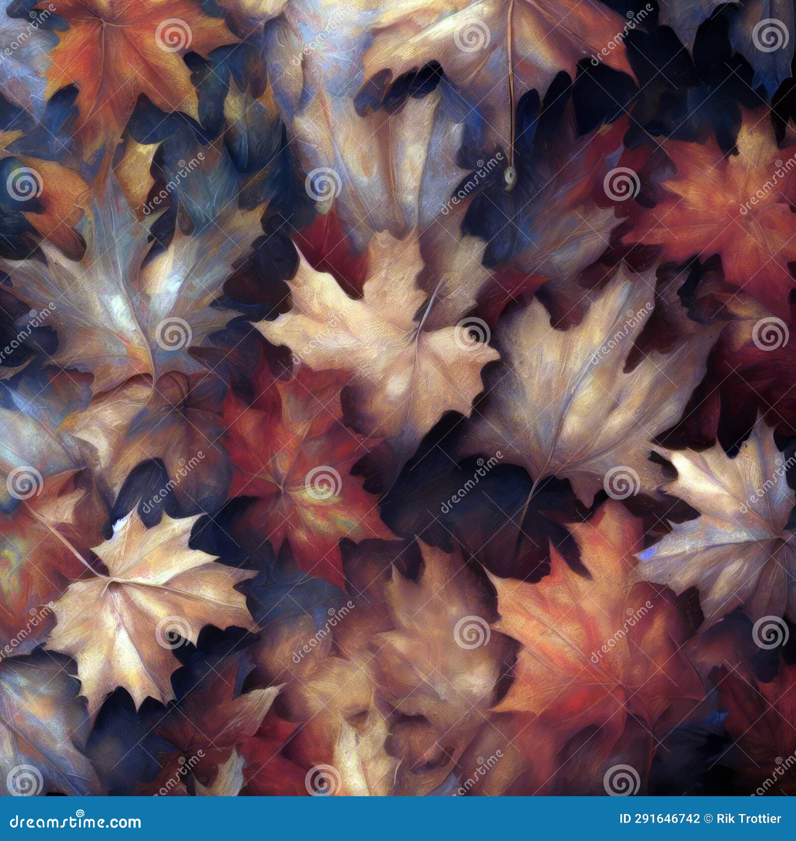 Maple Leaves Fall Colors Background Stock Illustration - Illustration ...
