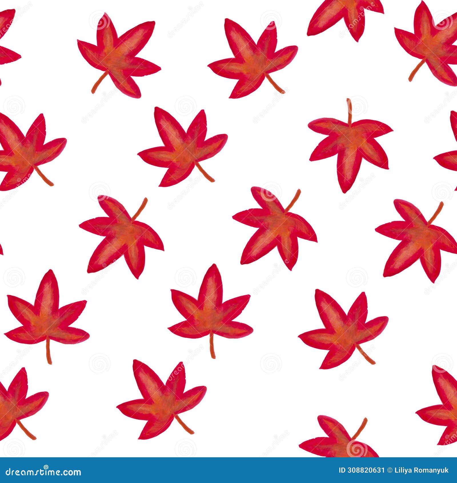 Maple leaves pattern stock image. Image of color, wallpaper - 308820631