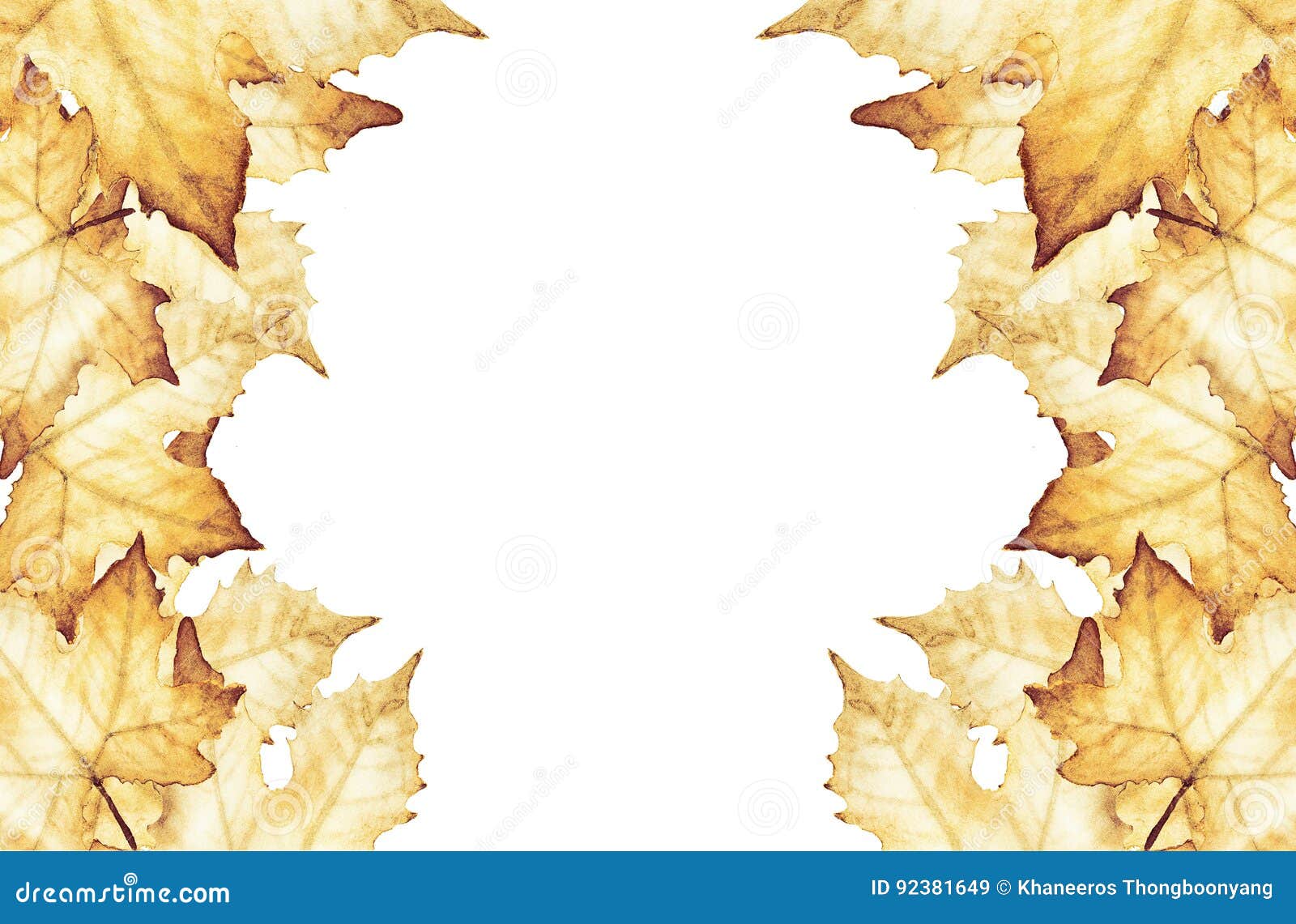 Maple Leaves with Place for Text Stock Illustration - Illustration of ...