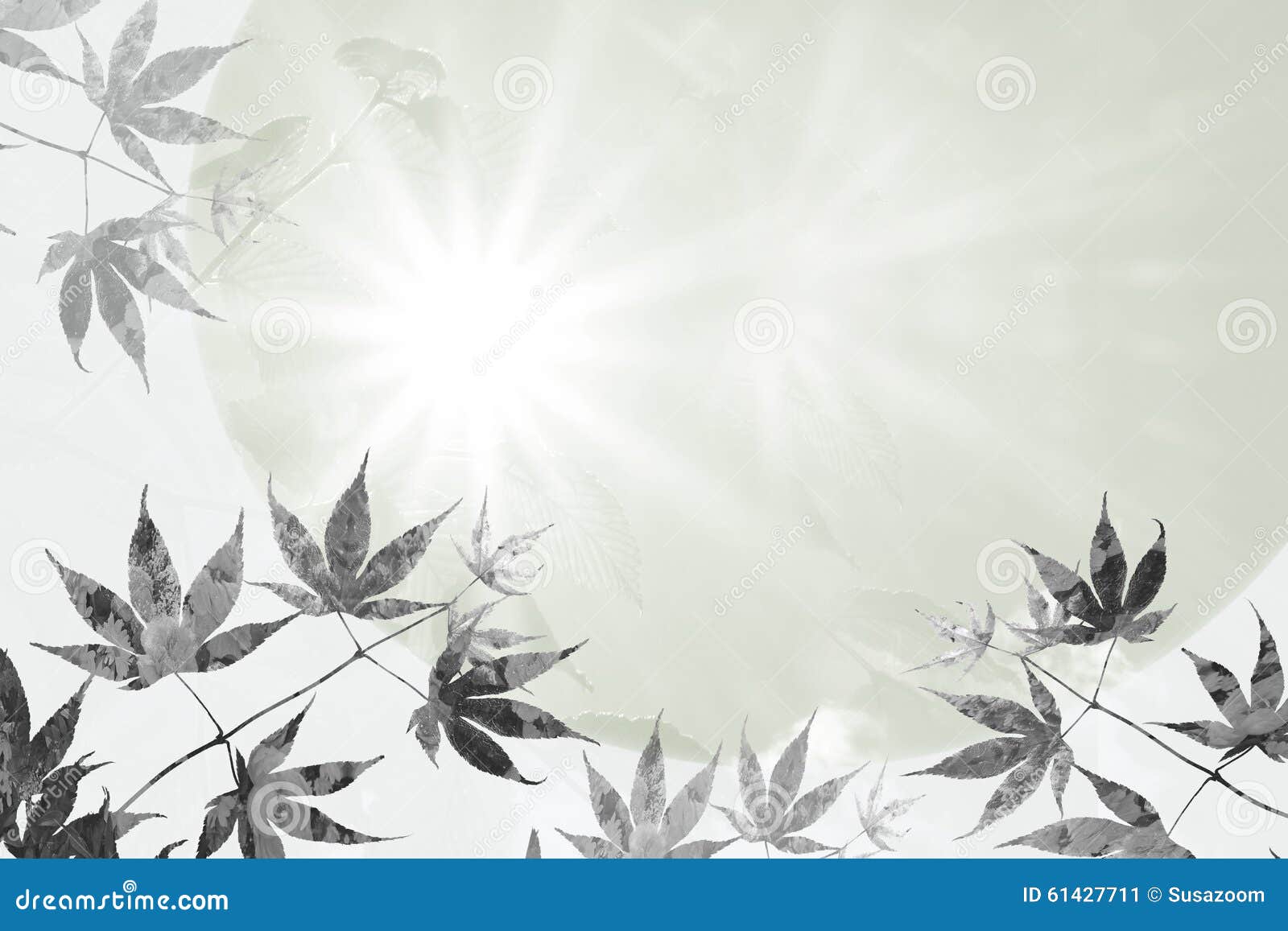 Maple Leaves and Rays of Hope, Sympathy Background Design Stock Image ...