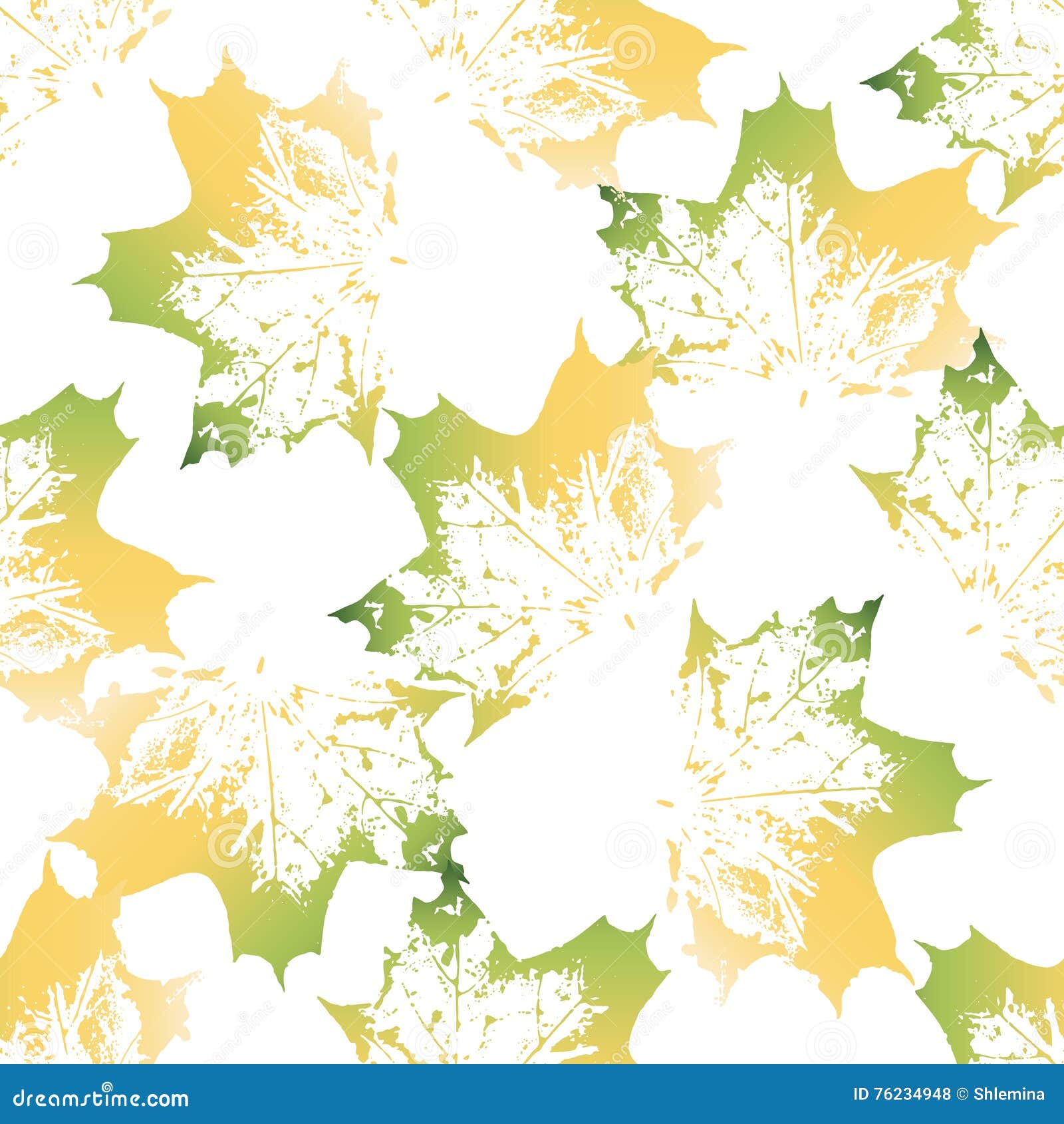 Maple Leaves Seamless Pattern Stock Vector - Illustration of background, print: 76234948