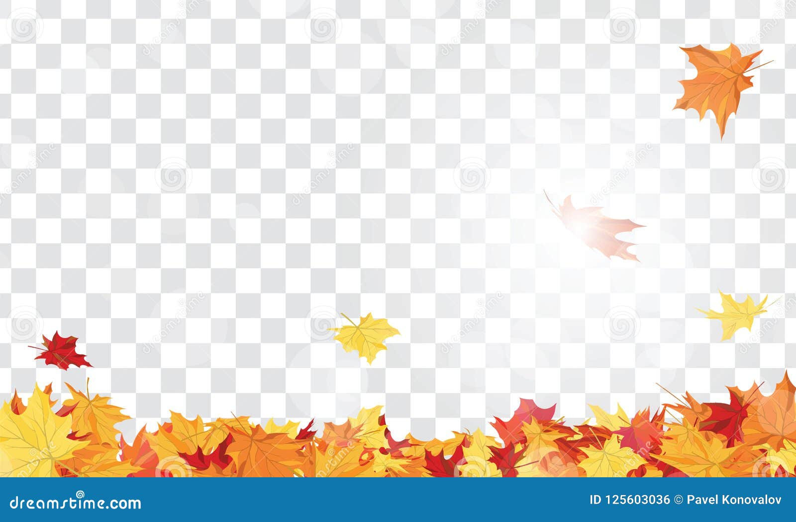 Maple Leaves on Transparency Grid Stock Vector - Illustration of ...