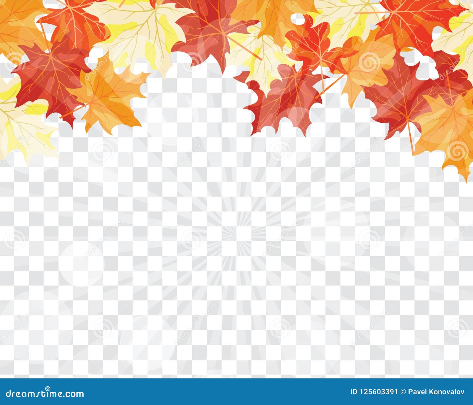 Maple Leaves on Transparency Grid Stock Vector - Illustration of golden ...