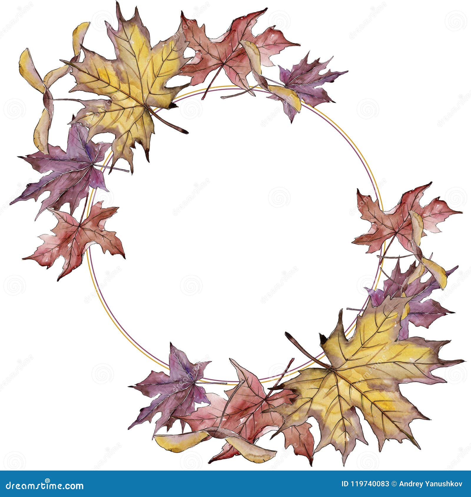 Maple Leaf. Leaf Plant Botanical Garden Floral Foliage. Frame Border ...