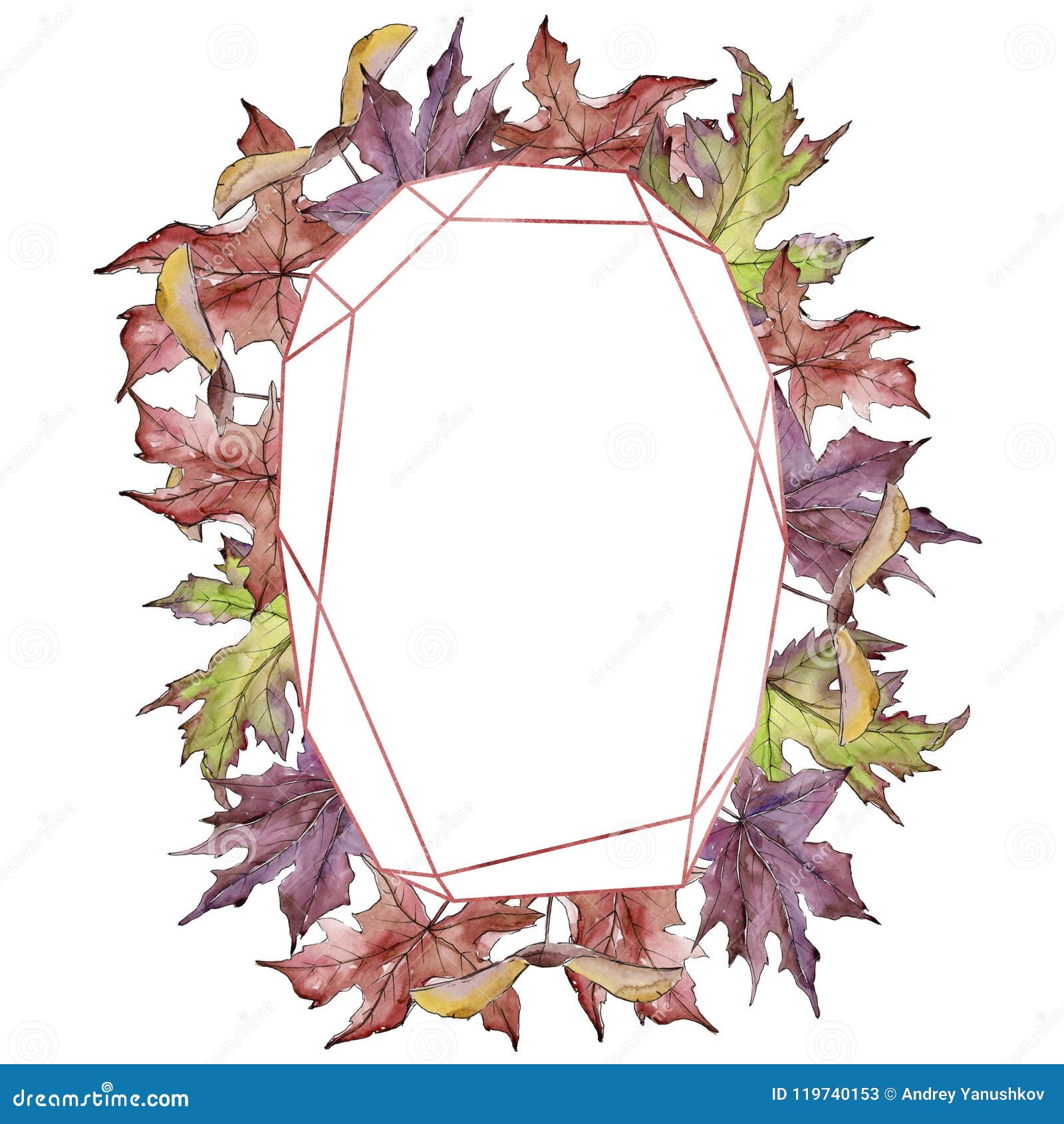 Maple Leaf. Leaf Plant Botanical Garden Floral Foliage. Frame Border ...