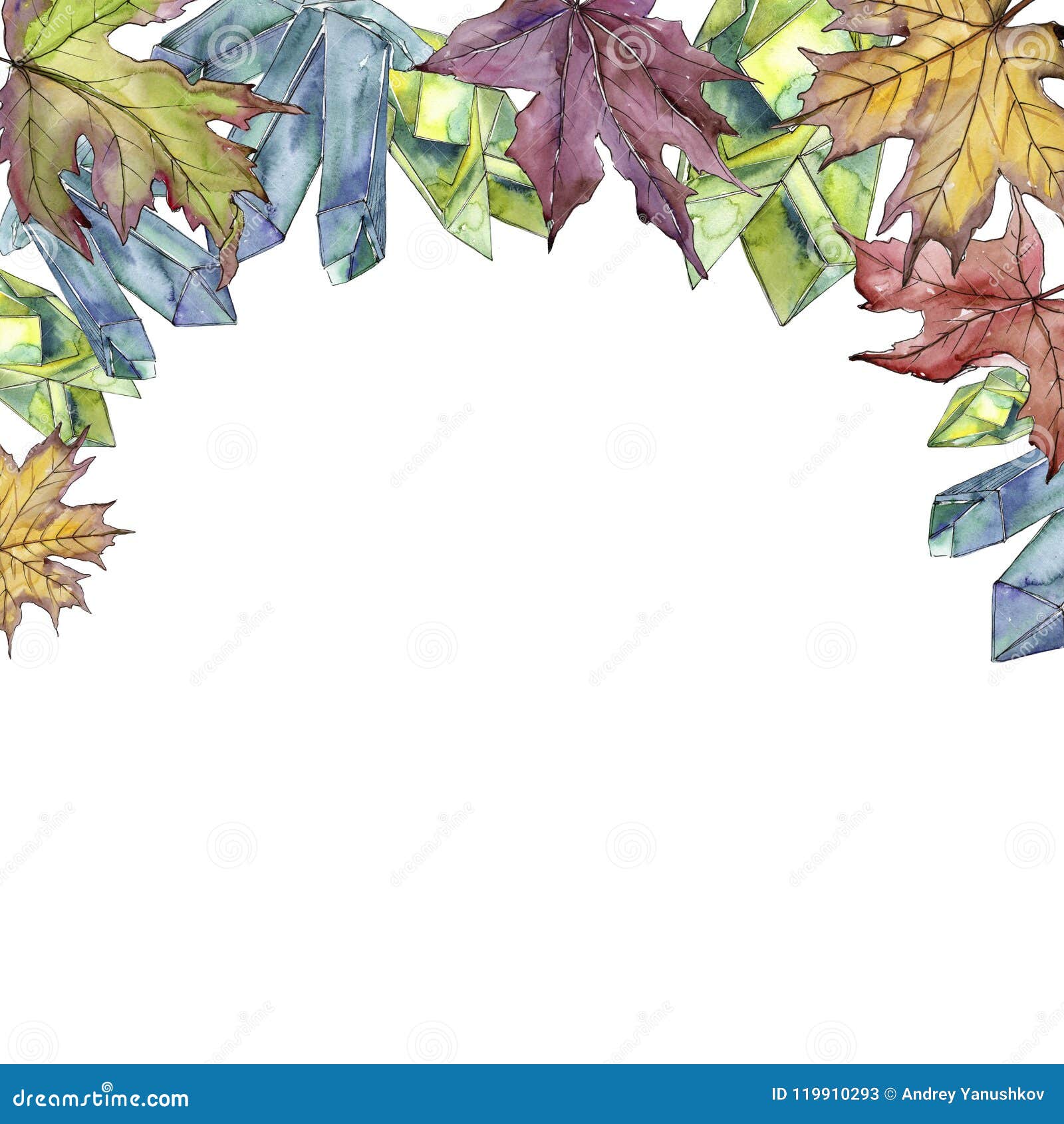 Maple Leaf. Leaf Plant Botanical Garden Floral Foliage. Frame Border ...