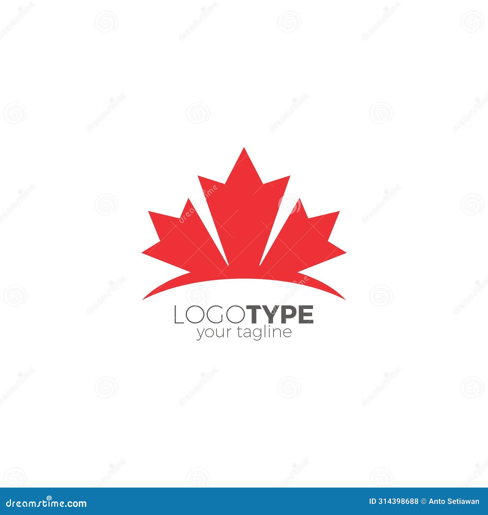 Maple Logo Vector. Maple Icon Stock Vector - Illustration of blue ...
