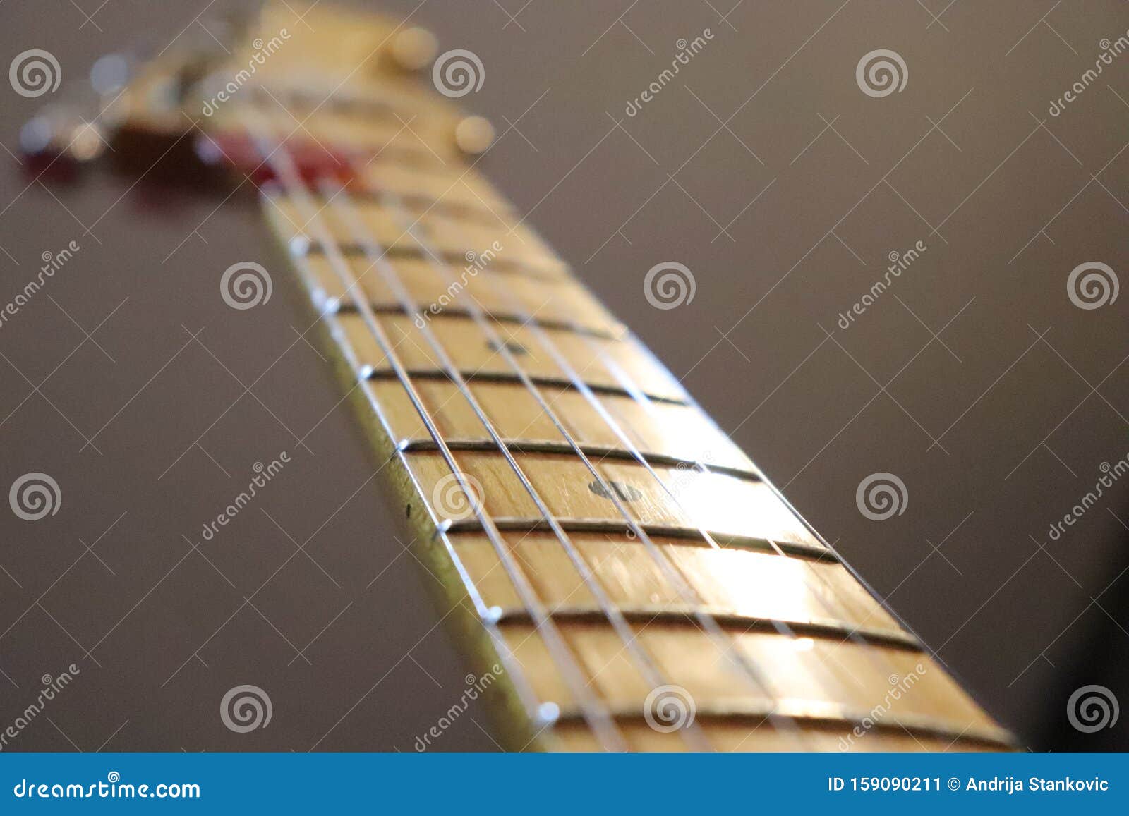 Maple Neck of the Stratocaster Stock Image - Image of guitar, strat ...