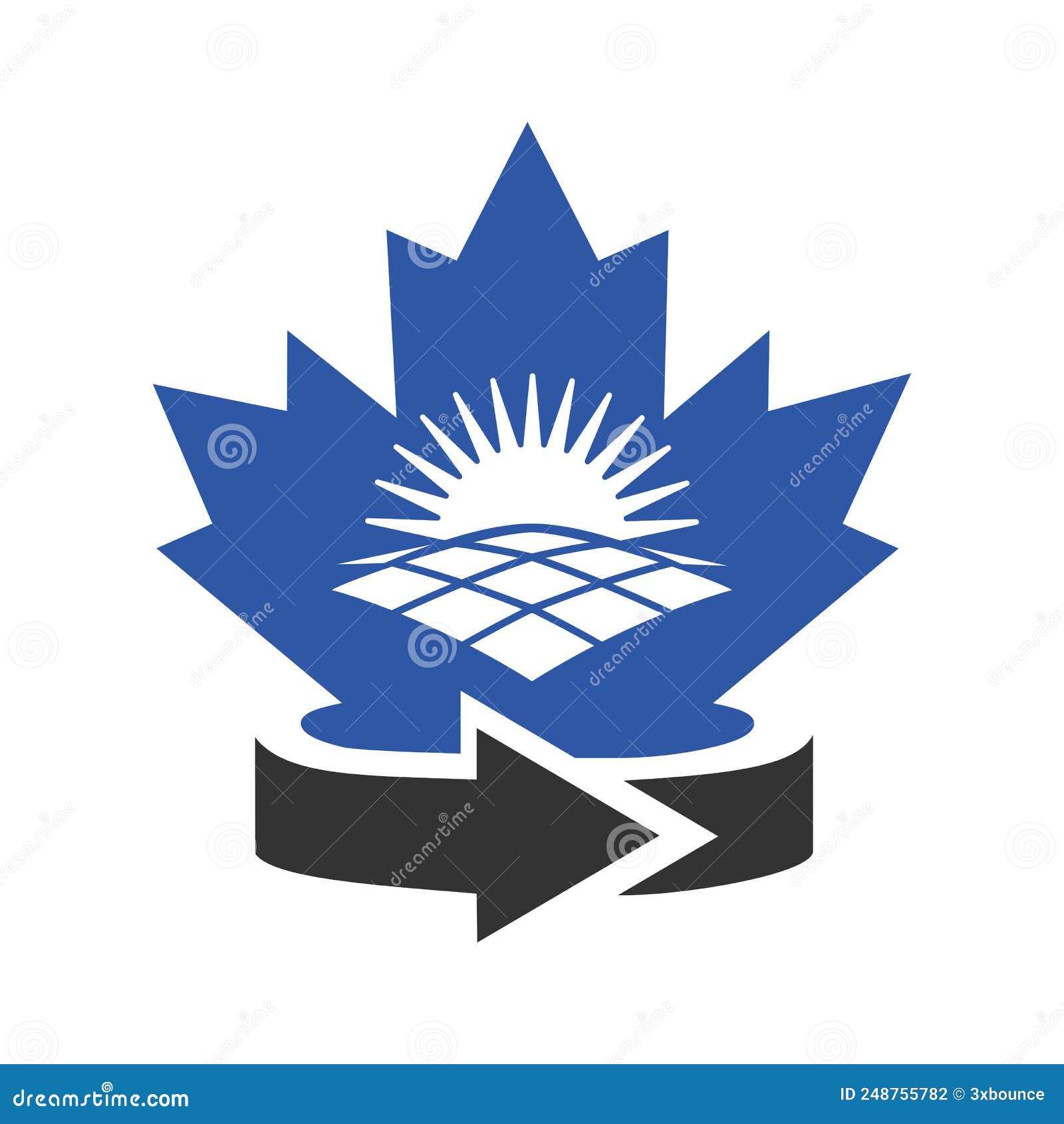 Maple Solar Logo Design. Canadian Solar Logo Stock Vector ...