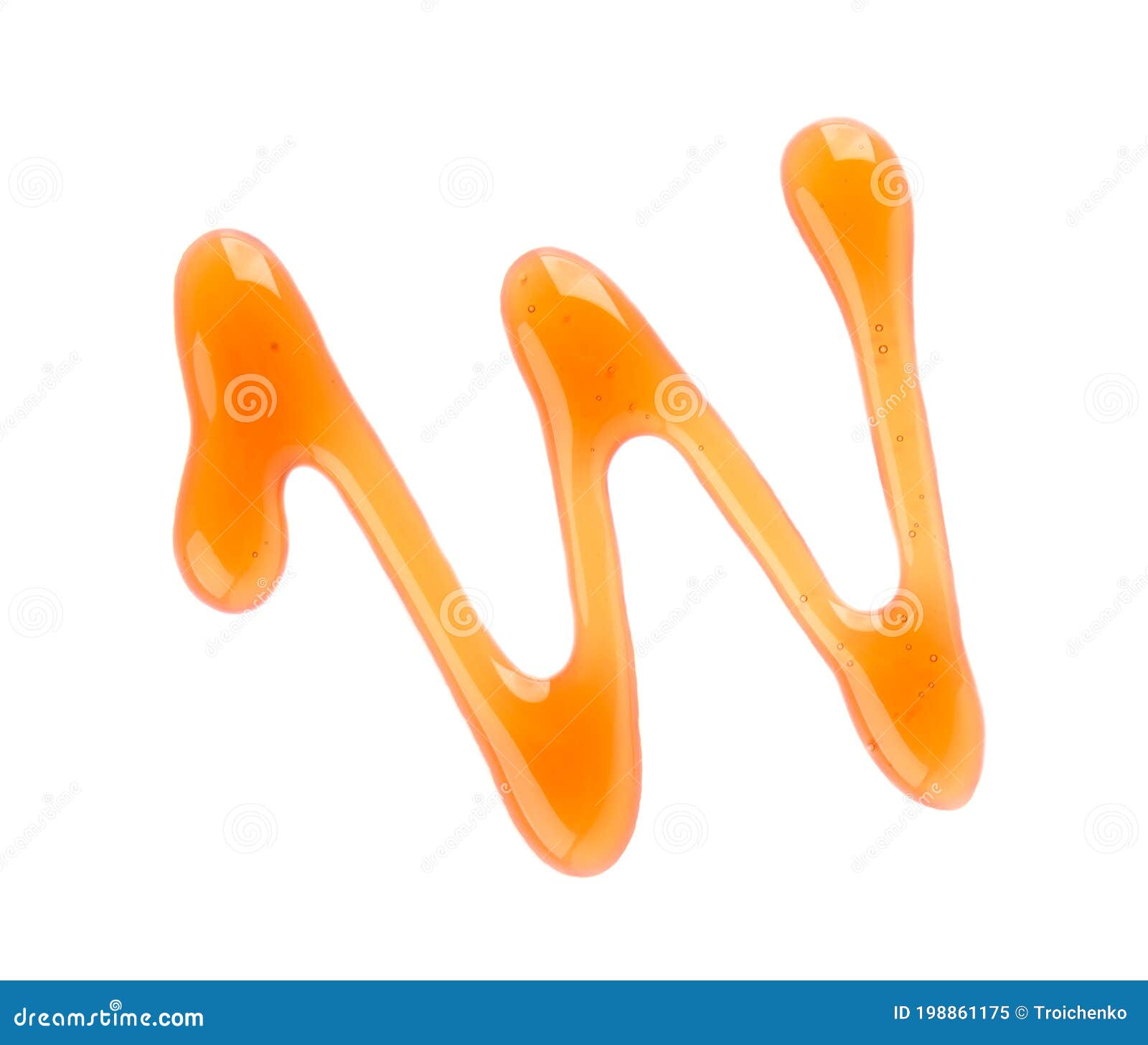 Maple Syrup Drizzle Isolated on White Background. Splashes of Sweet ...